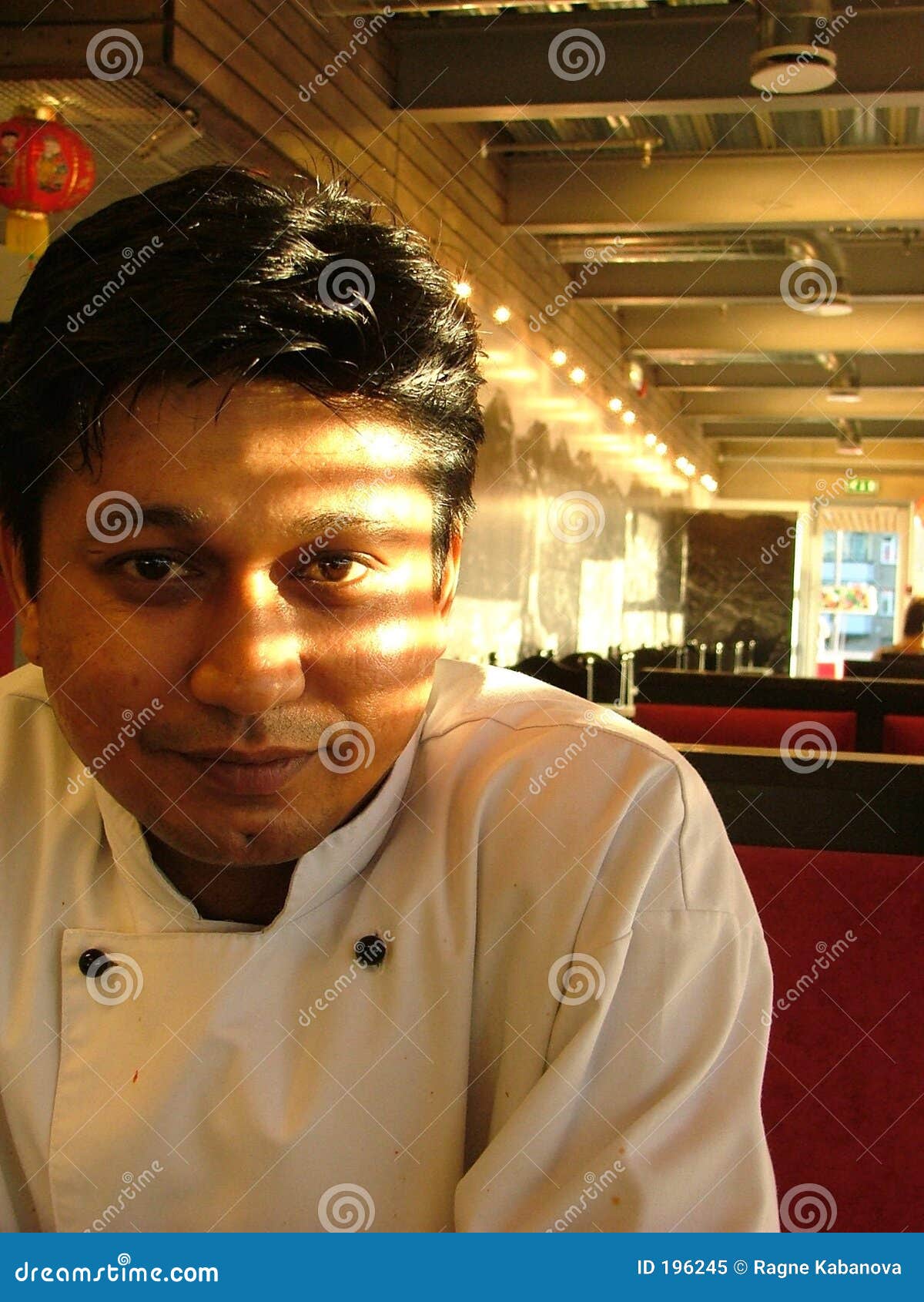 Chef-kok stock afbeelding. Image of vriendelijk, indisch - 196245