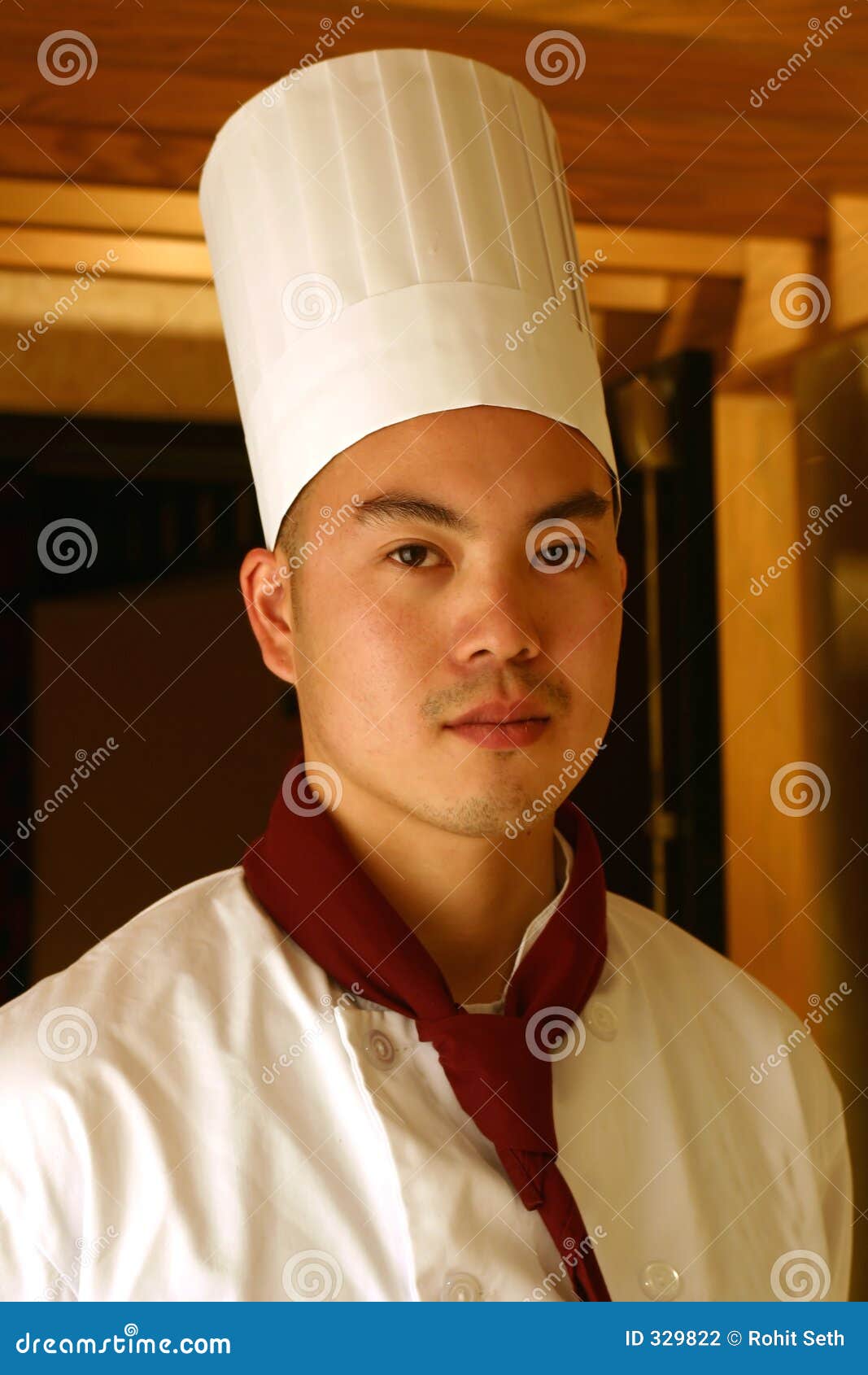 Chef-kok stock foto. Image of eenvormig, professioneel - 329822