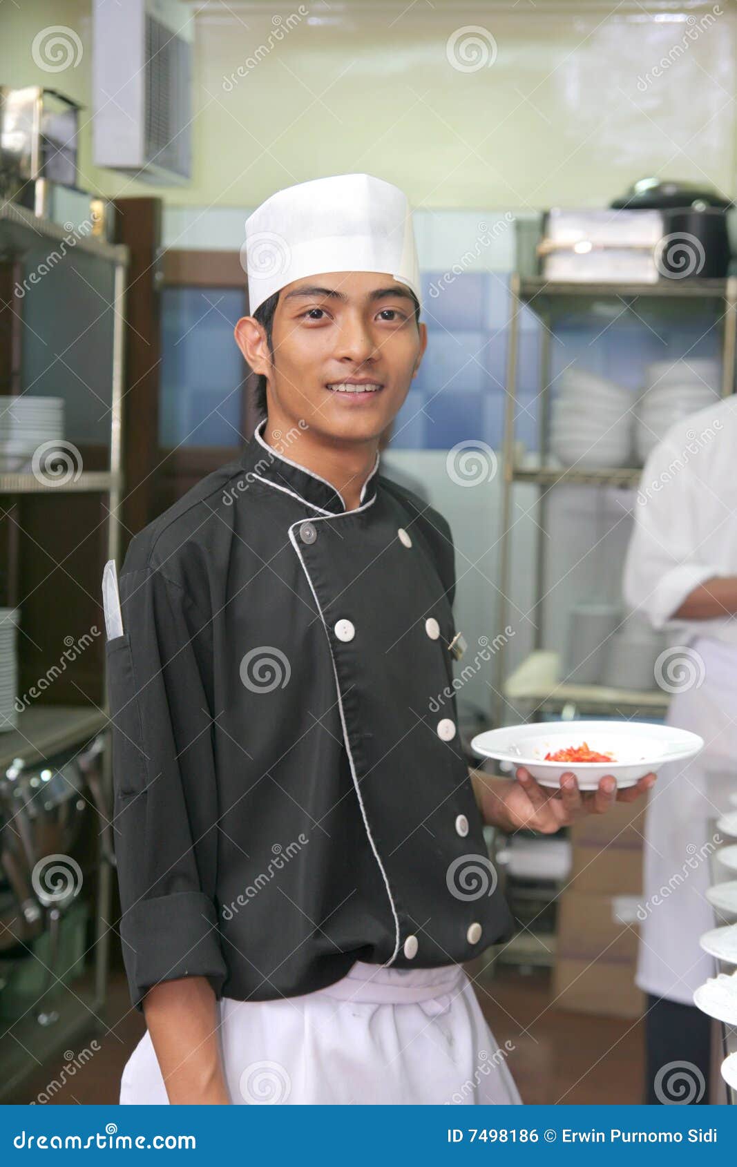 Chef-kok stock foto. Image of voedsel, koken, mannetje - 7498186