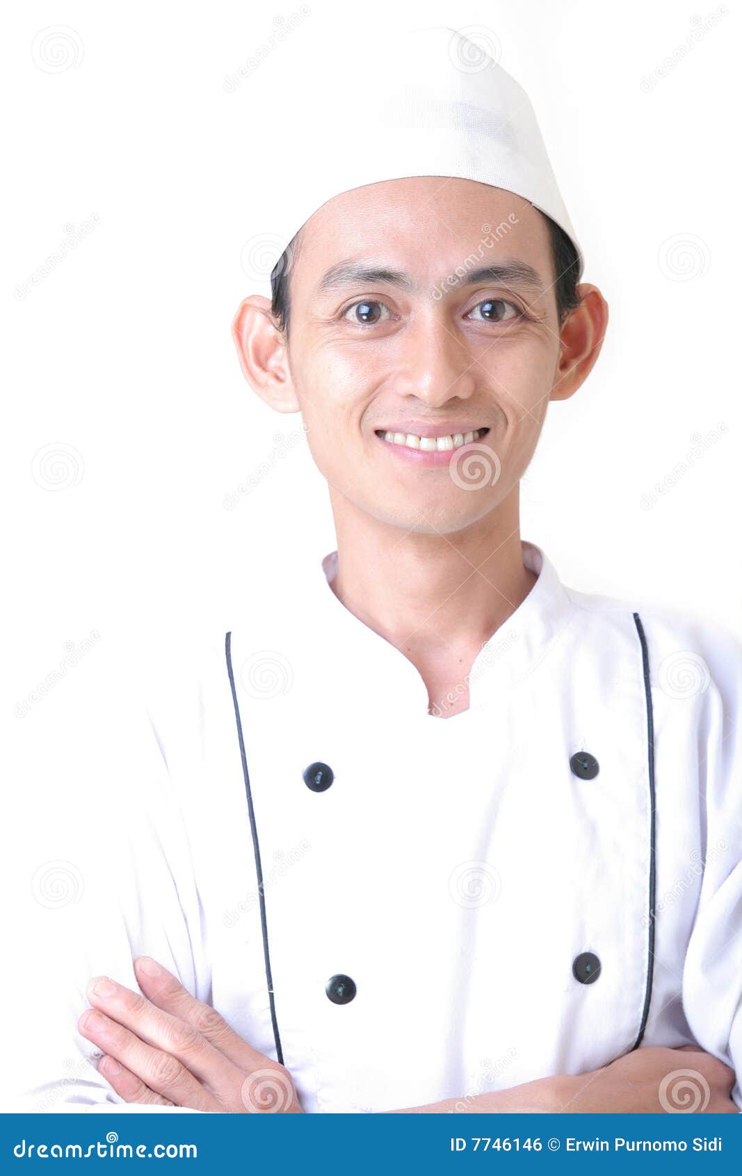 Chef-kok stock foto. Image of chef, voel, aziatisch, glimlach - 7746146