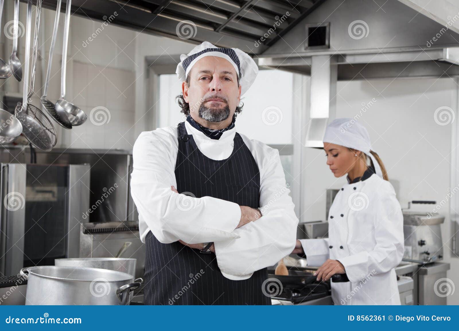 Chef-kok stock afbeelding. Afbeelding bestaande uit chef - 8562361