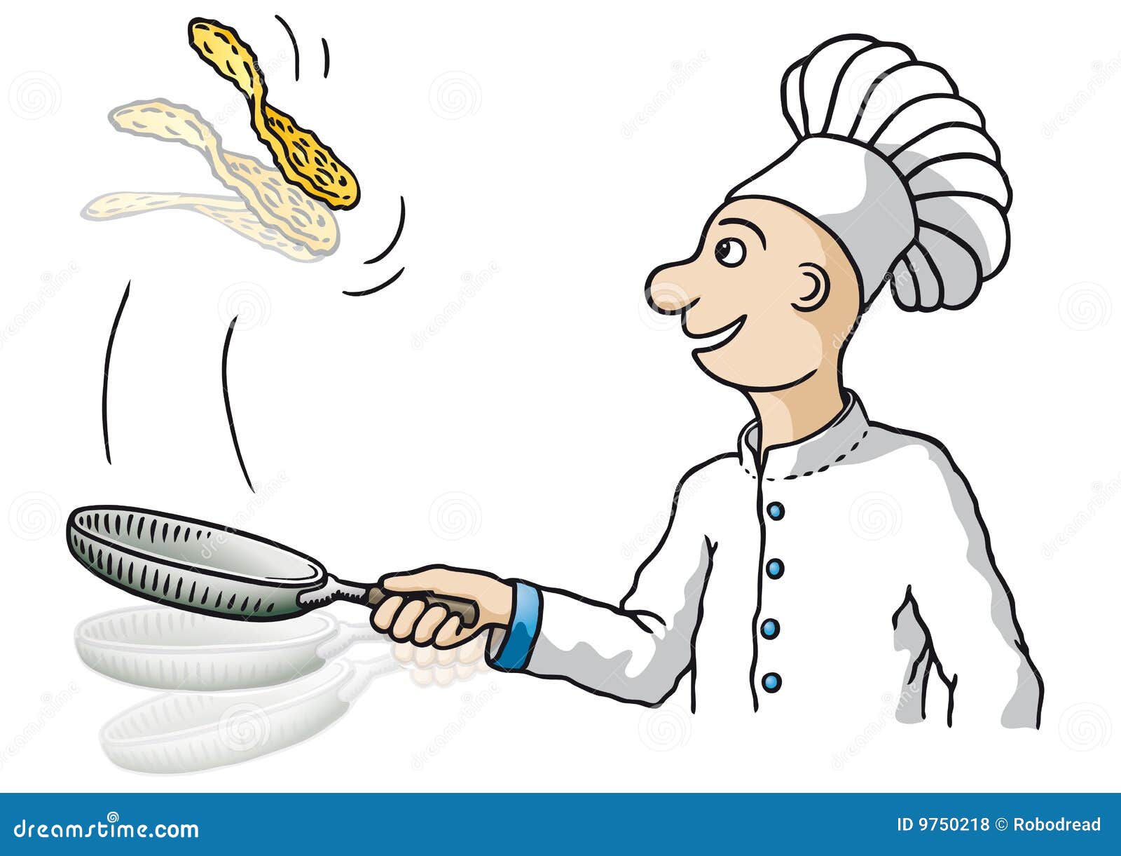 Chef-kok (vector) vector illustratie. Illustration of eieren - 9750218