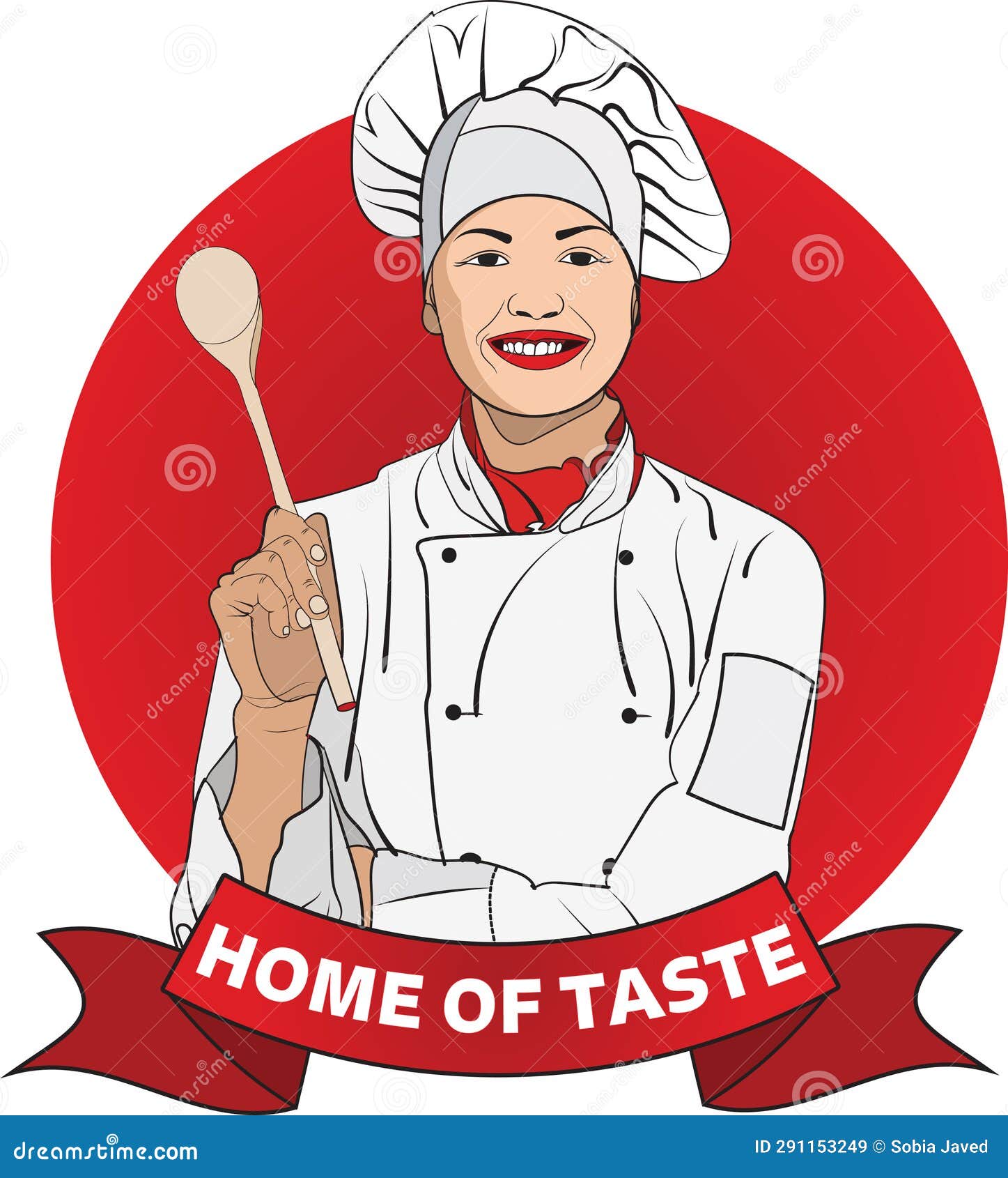 Chef Logo or Label, Cook, Restaurant Concept. Cartoon Chef Logo ...