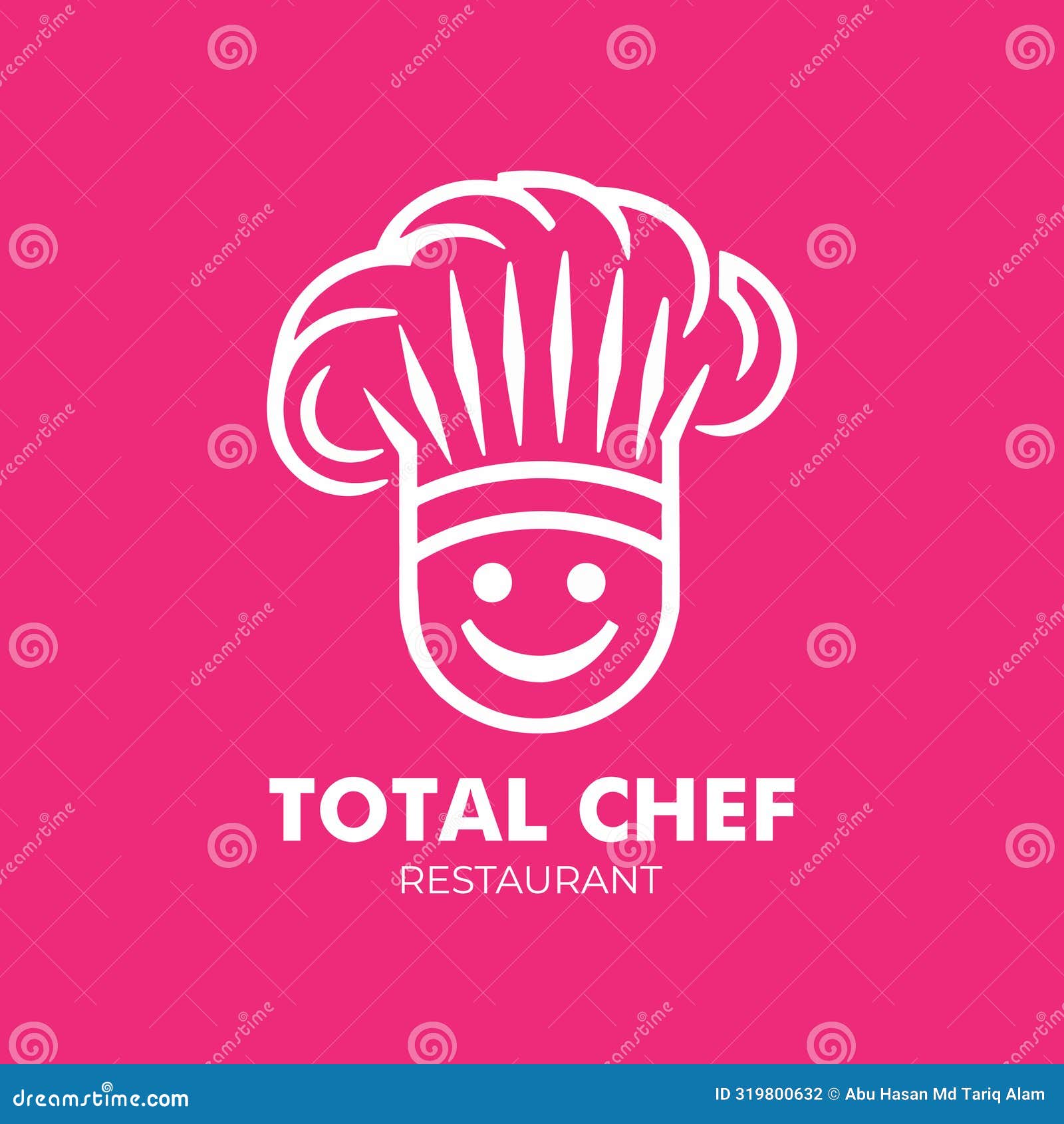 A Creative Chef Logo Featuring a Hat Stock Vector - Illustration of ...