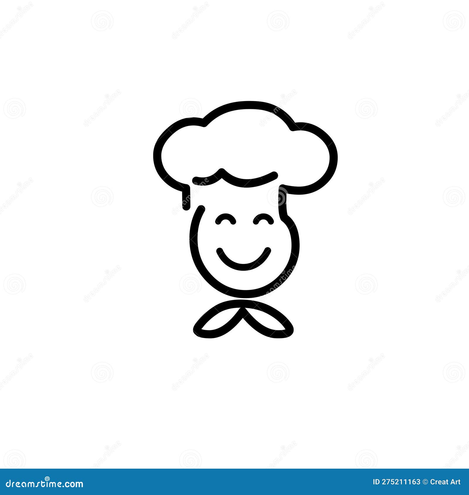 Chef logo abstract vector stock vector. Illustration of icon - 275211163
