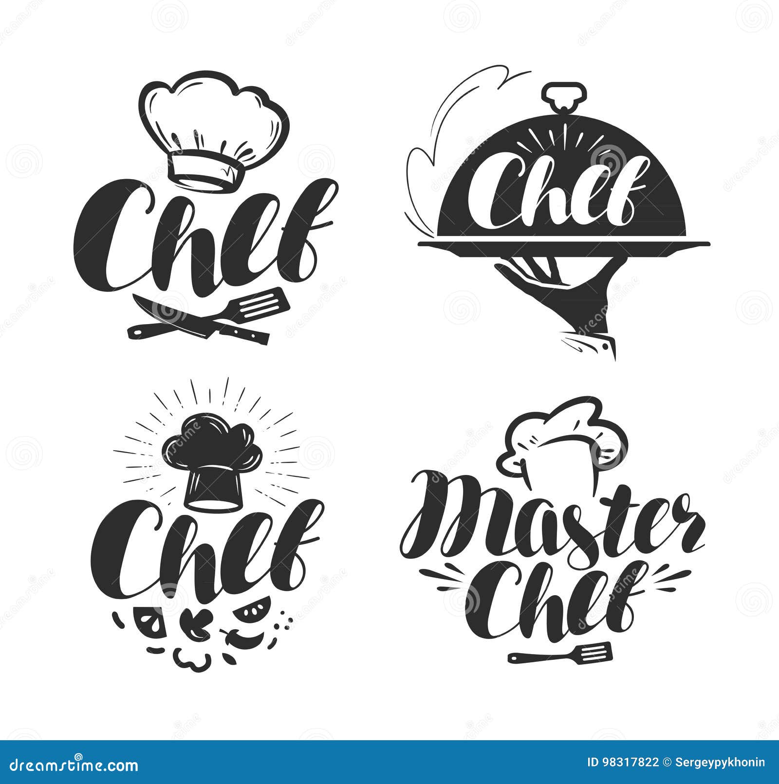 Chef, Logo De Cuisinier Ou Label L'espace D'illustration De Conception ...