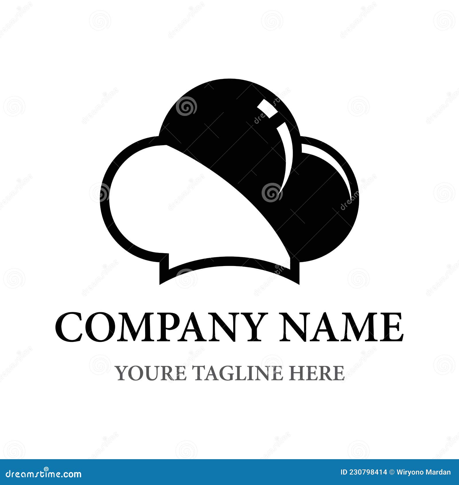 Chef Logo Template Vector Icon Design Stock Vector - Illustration of ...