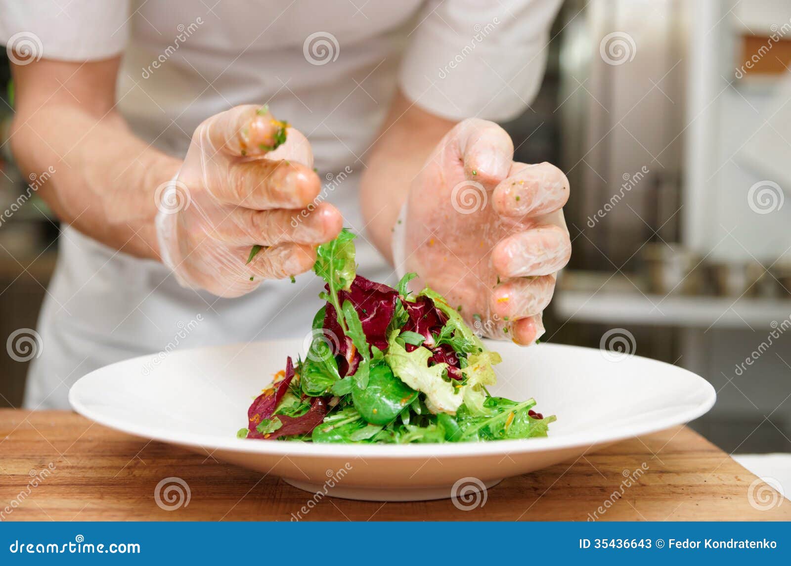 Chef is Making an Appetizer Stock Image - Image of cooking, service ...