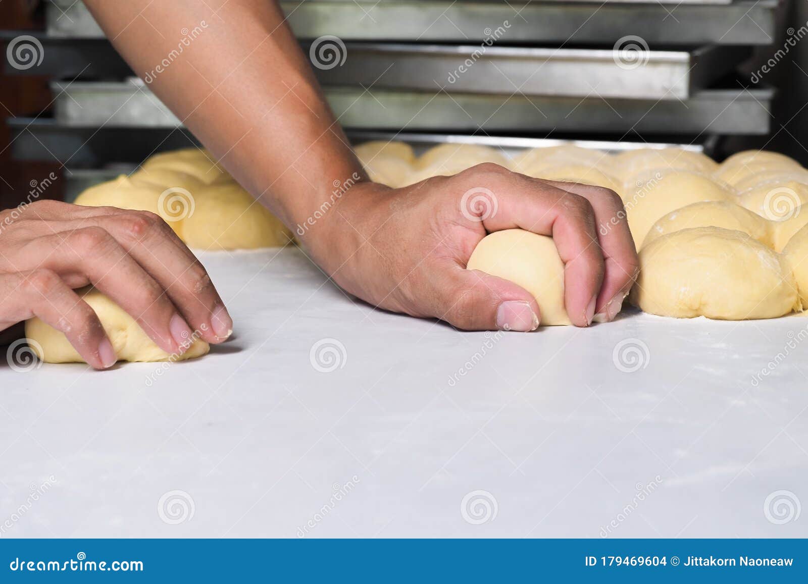 The chef is making bread stock photo. Image of freshness - 179469604