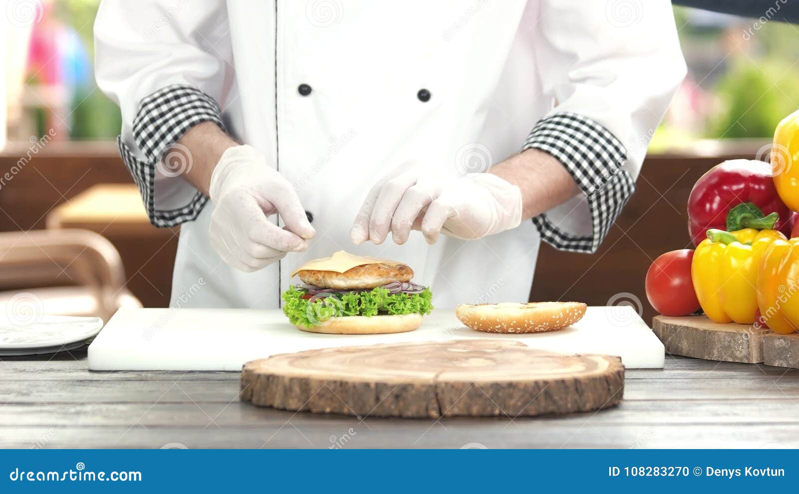 Chef Making a Chicken Burger. Stock Footage - Video of delicious ...