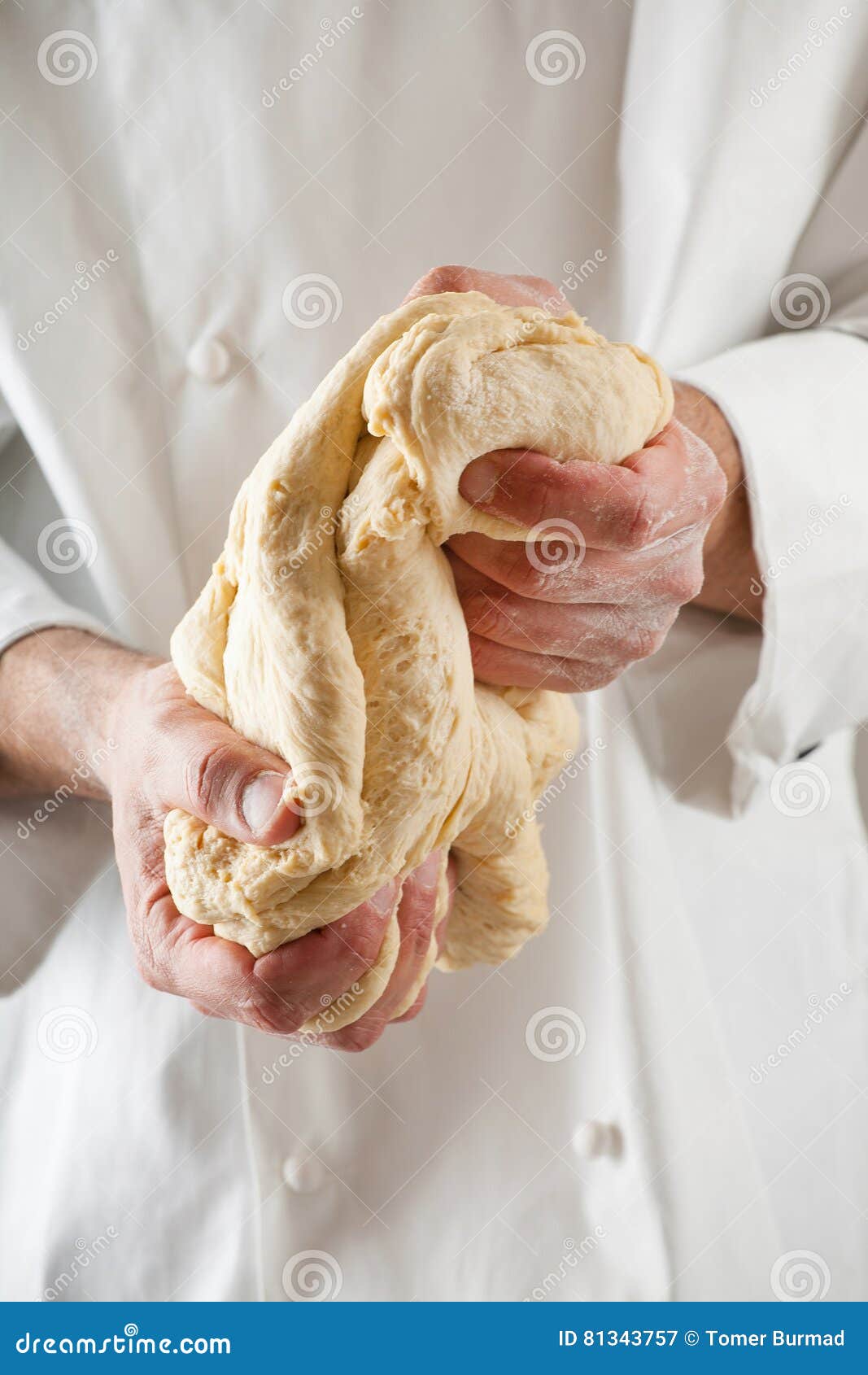 Chef Making dough stock image. Image of cook, bake, kitchen - 81343757