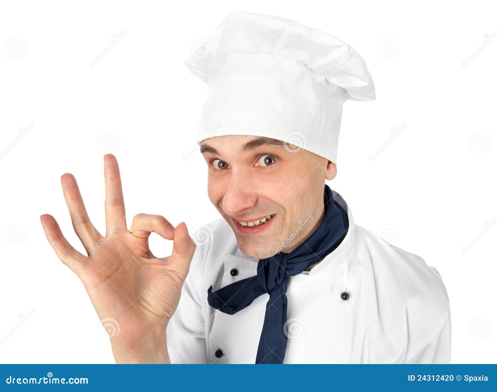Chef making ok sign stock photo. Image of good, crazy - 24312420