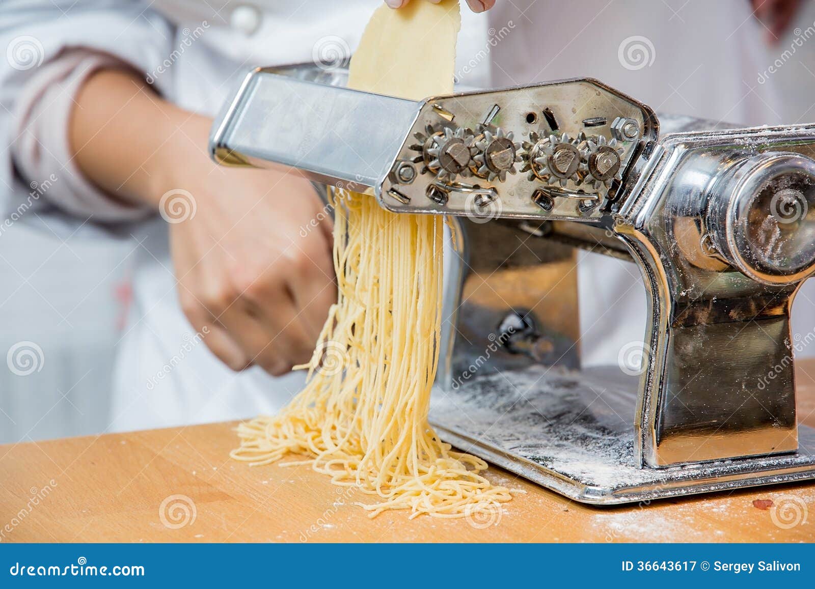 Chef making pasta stock image. Image of meal, cuisine - 36643617