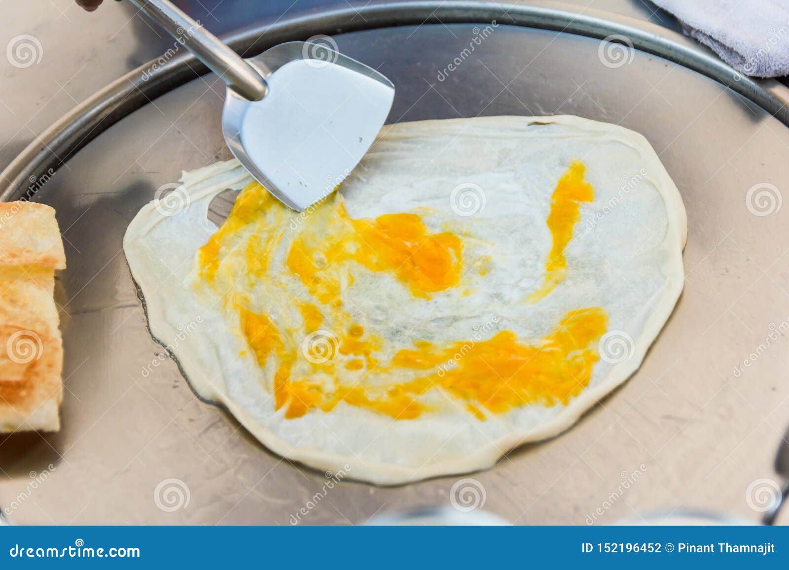 Chef making roti and egg stock photo. Image of sugar - 152196452
