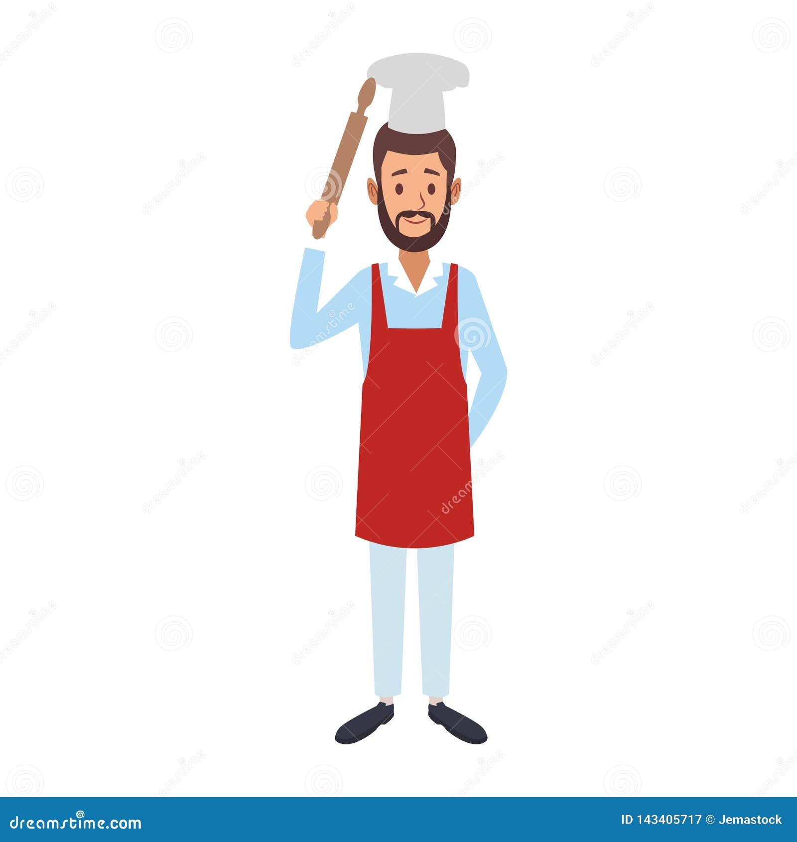 Chef man avatar stock vector. Illustration of restaurant - 143405717