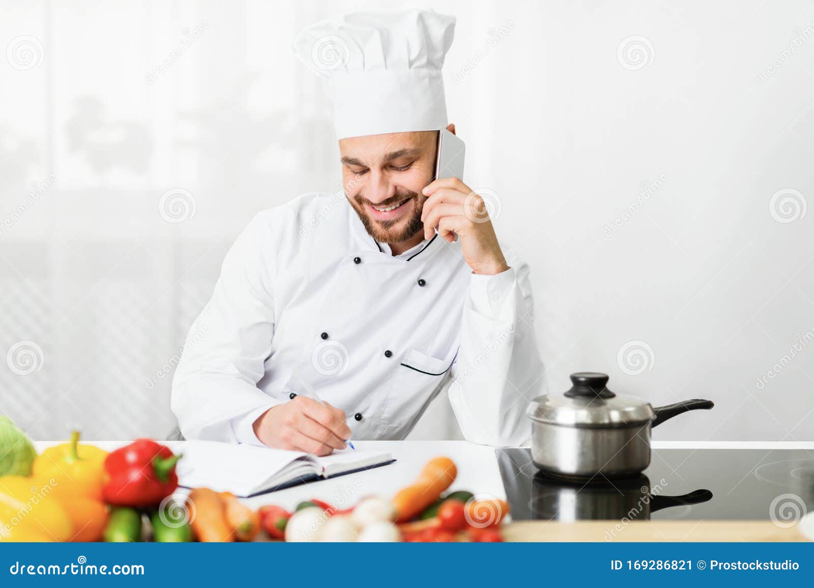 Receiving Food Delivery Chef Stock Photos - Free & Royalty-Free Stock ...