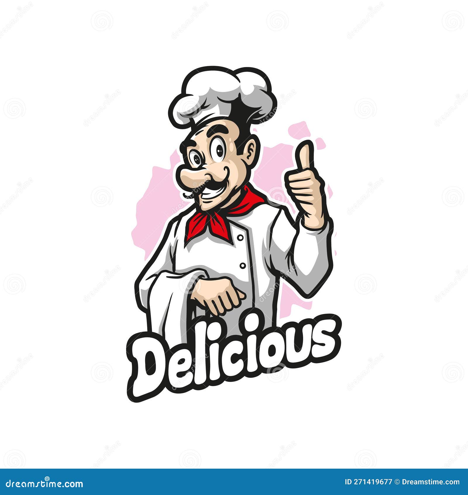 Chef Mascot Logo Design Vector With Modern Illustration Concept Style