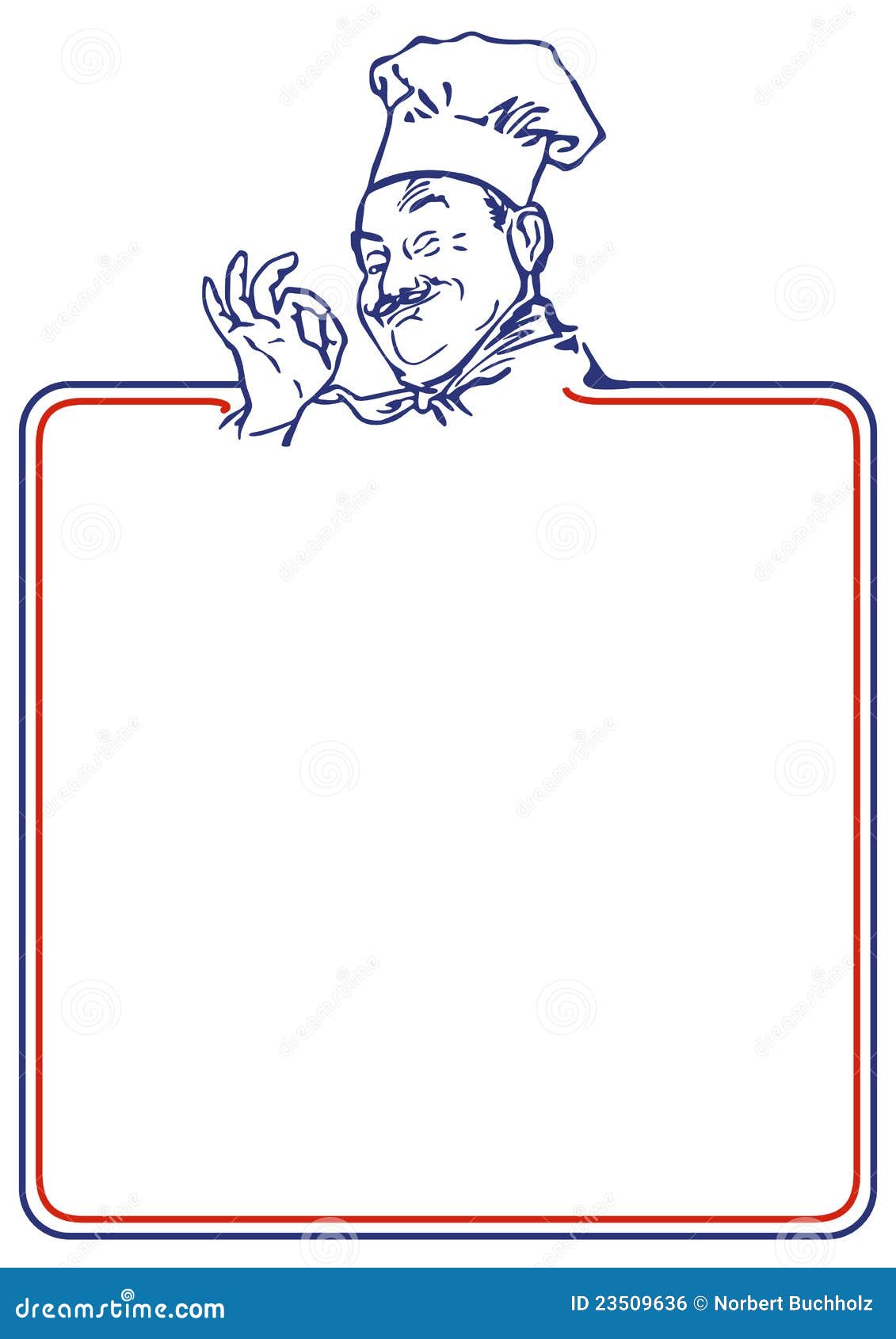 Chef menu stock vector. Illustration of shield, label - 23509636