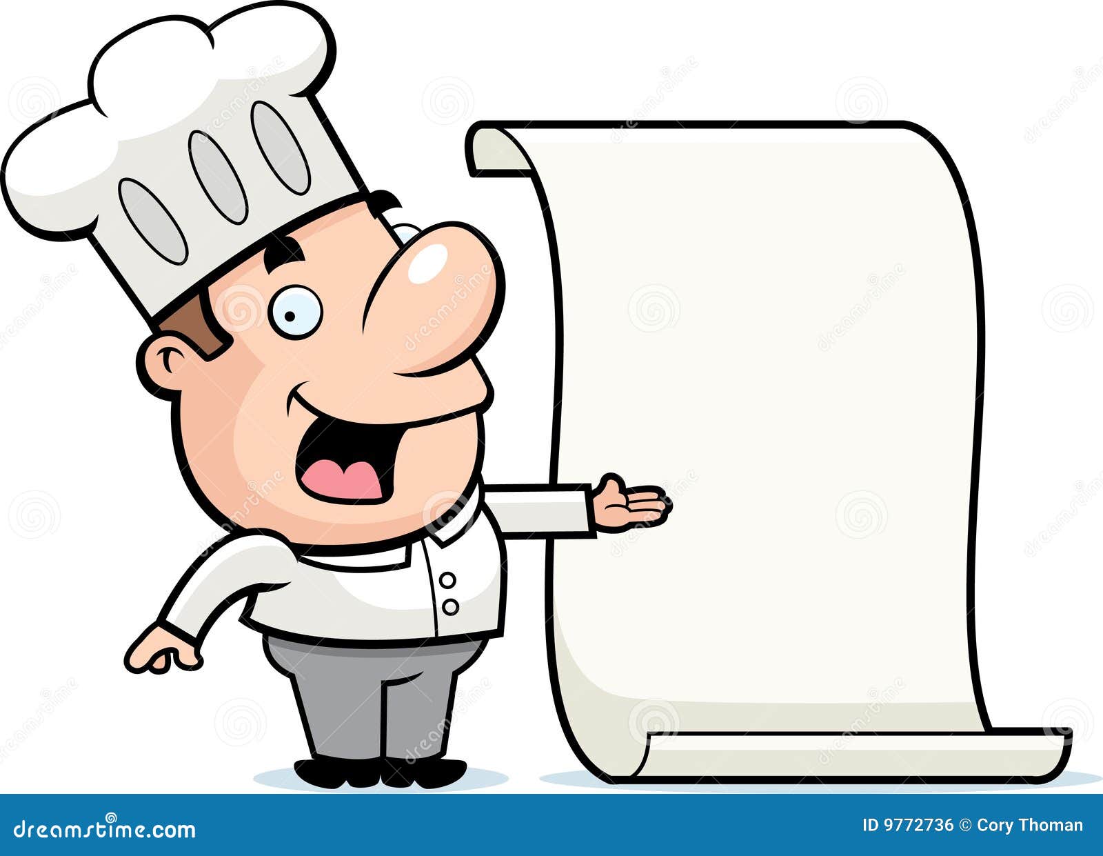Chef Menu stock vector. Illustration of poster, cook, food - 9772736