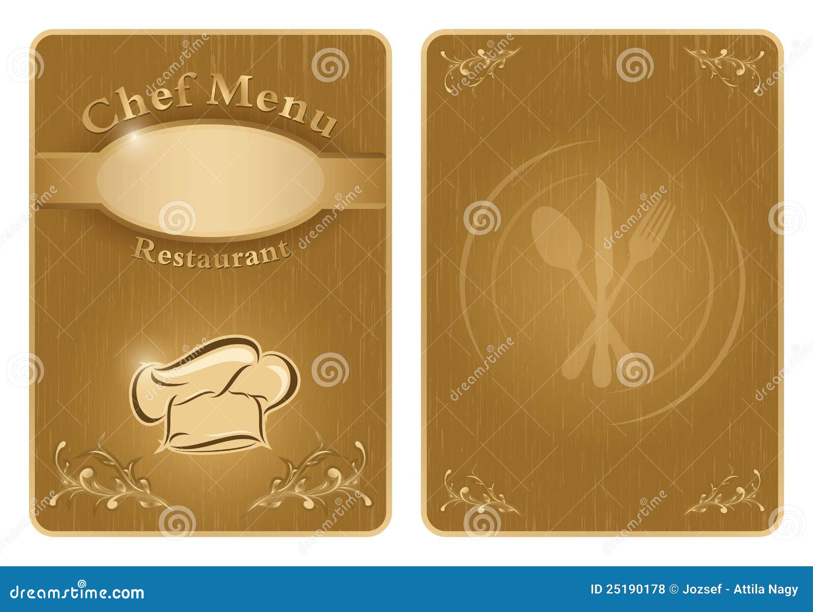 Chef Menu Cover or Board - Vector Stock Vector - Illustration of ...