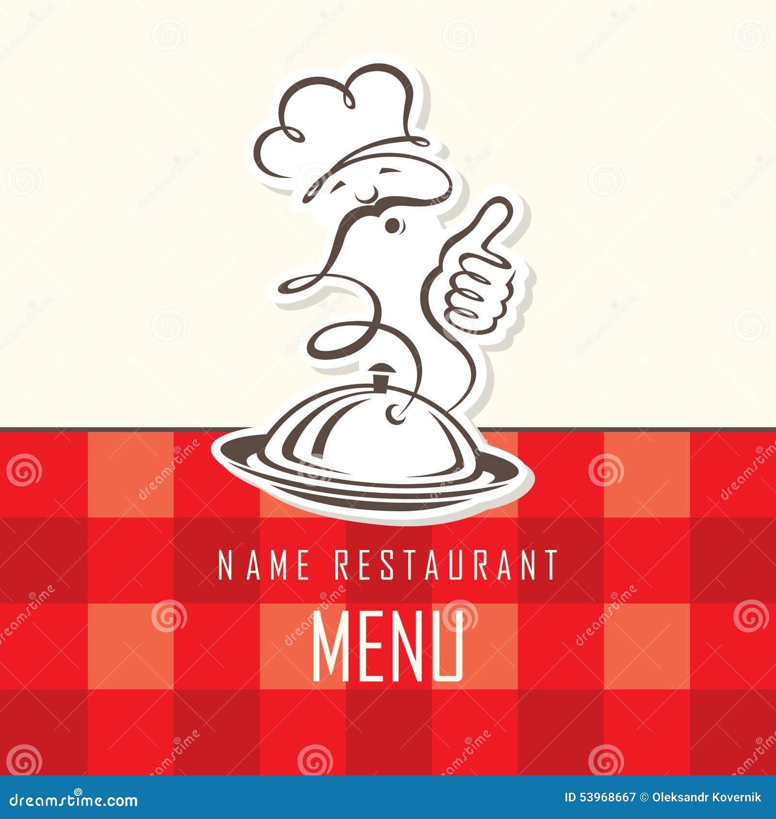 Chef menu design stock vector. Illustration of profession - 53968667