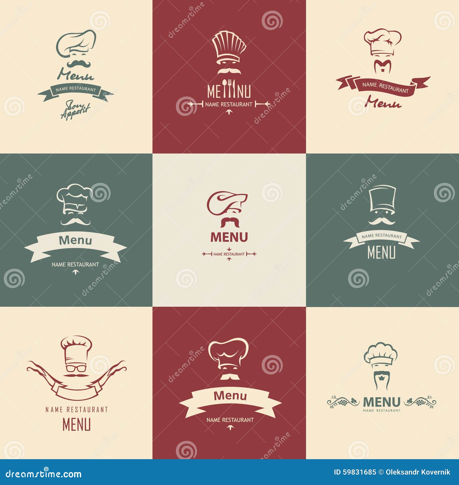 Chef menu design stock vector. Illustration of cook, banner - 59831685