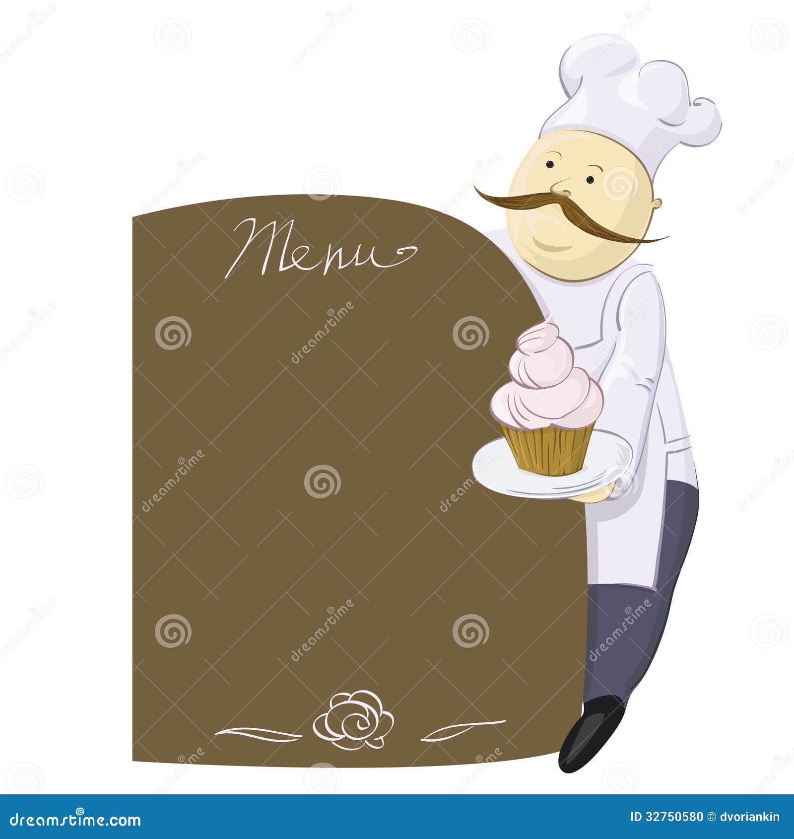 Chef menu stock vector. Illustration of cheerful, kitchen - 32750580