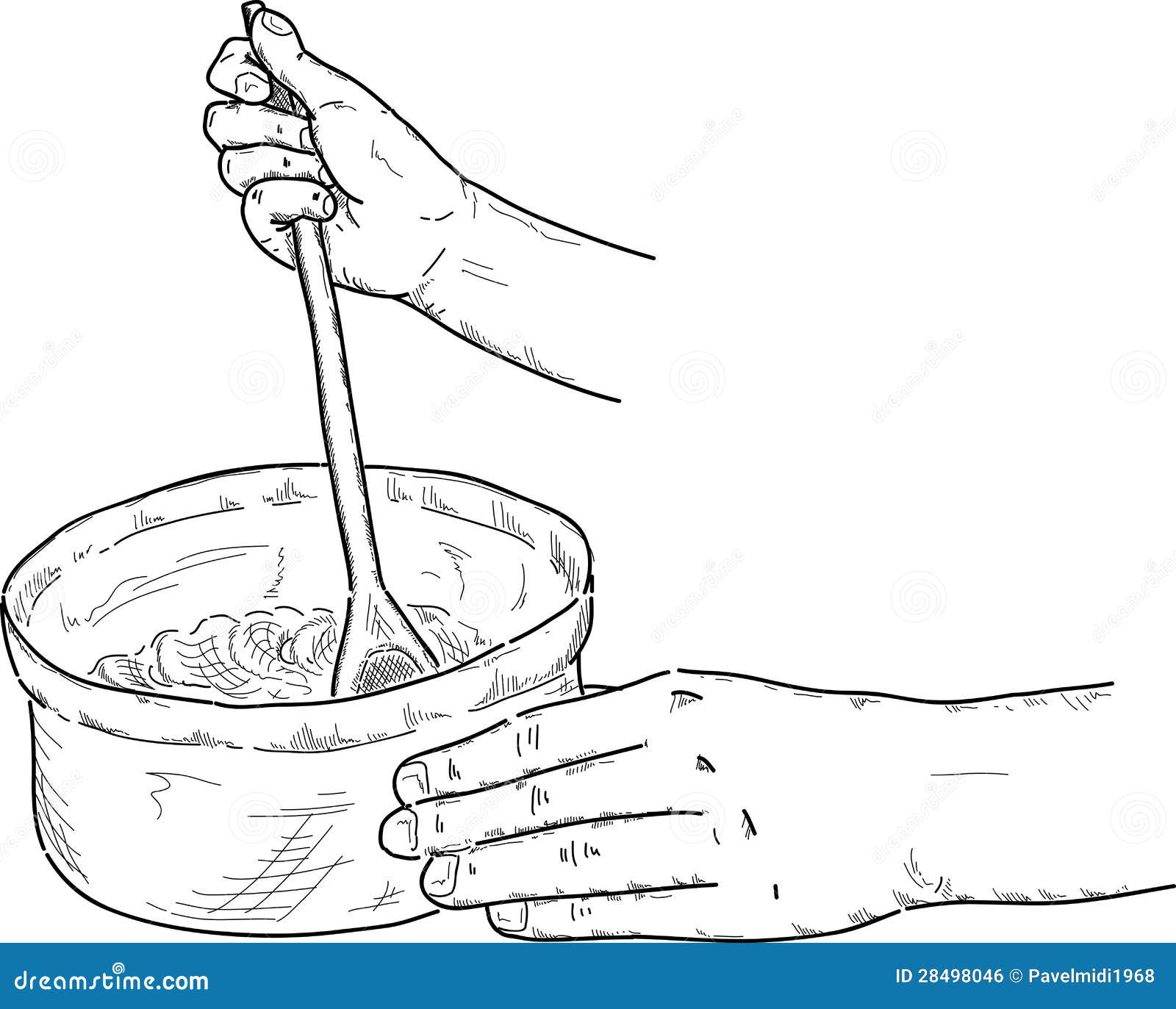 Chef mixing a bowl stock vector. Illustration of mixing - 28498046