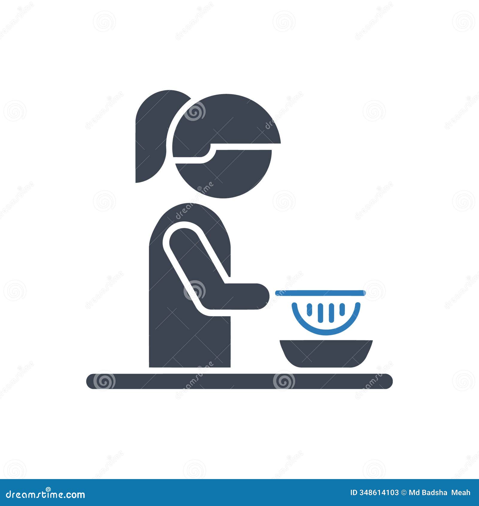 Chef Mixing In Dish At Work At Restaurant Stock Photography ...