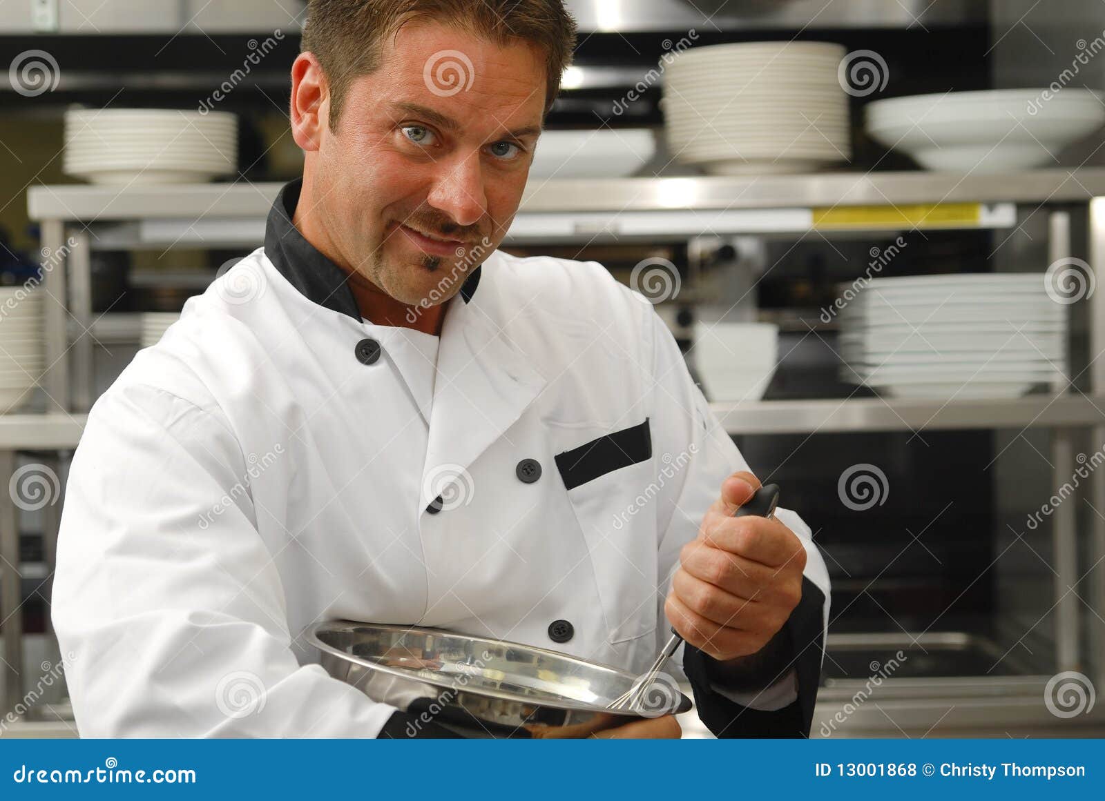 Chef mixing food stock photo. Image of whisk, gourmet - 13001868