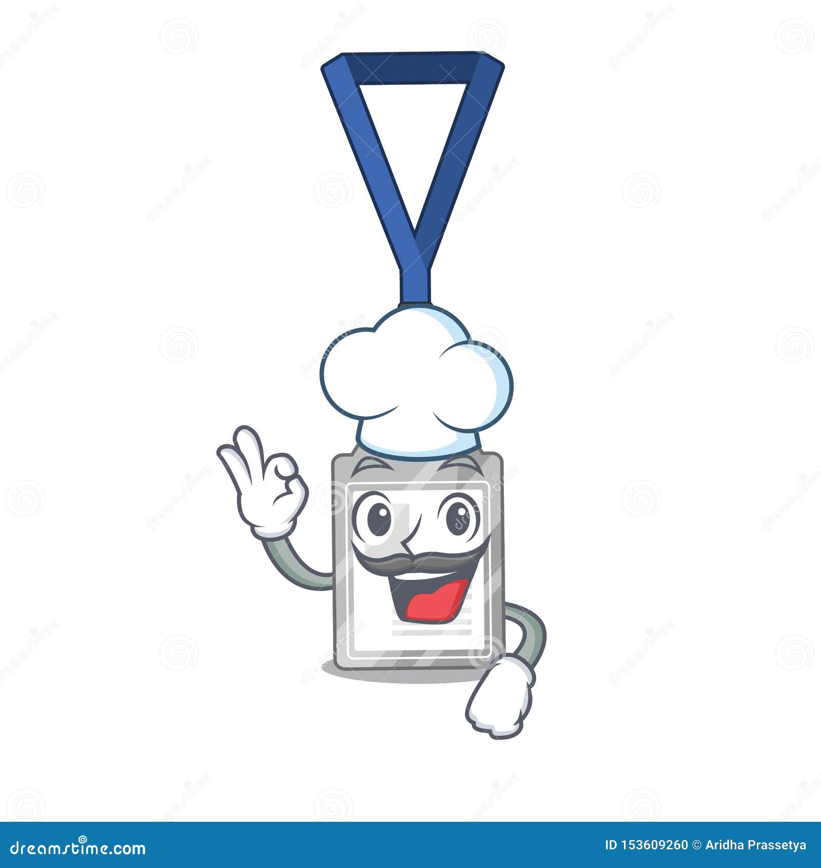 Chef Name Tag on the Mascot Table Stock Vector - Illustration of ...