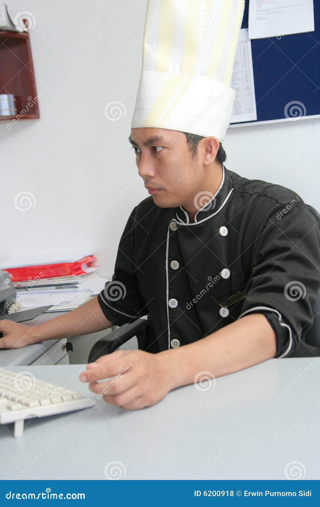 Chef in office stock photo. Image of staff, cook, food - 6200918