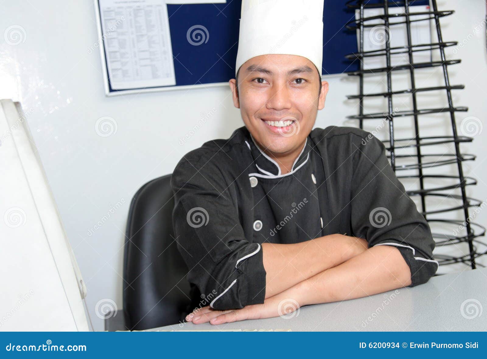 Chef in office stock photo. Image of professional, office - 6200934