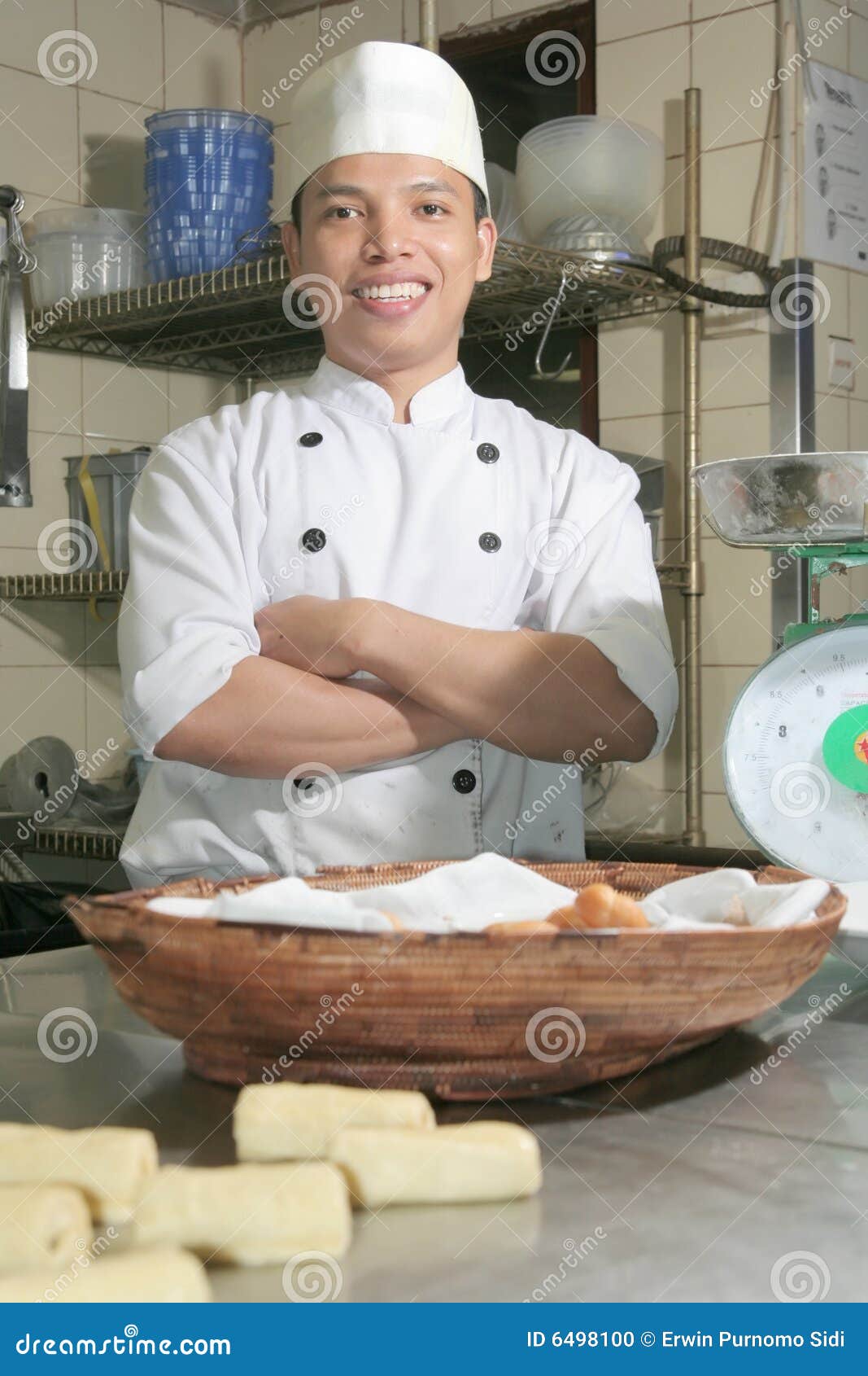 Chef at pastry stock photo. Image of breads, catering - 6498100