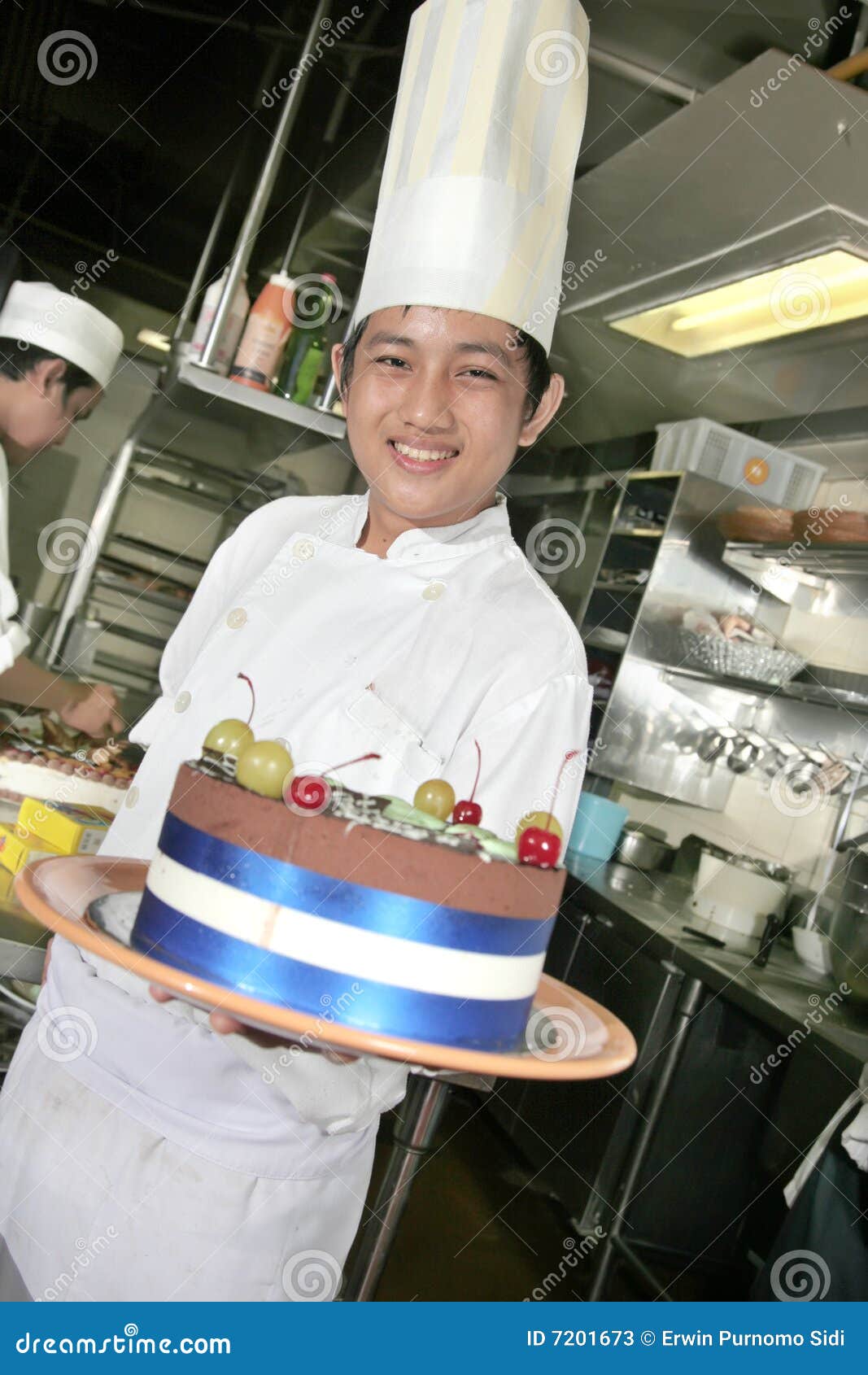 Chef at pastry stock image. Image of happy, glad, male - 7201673