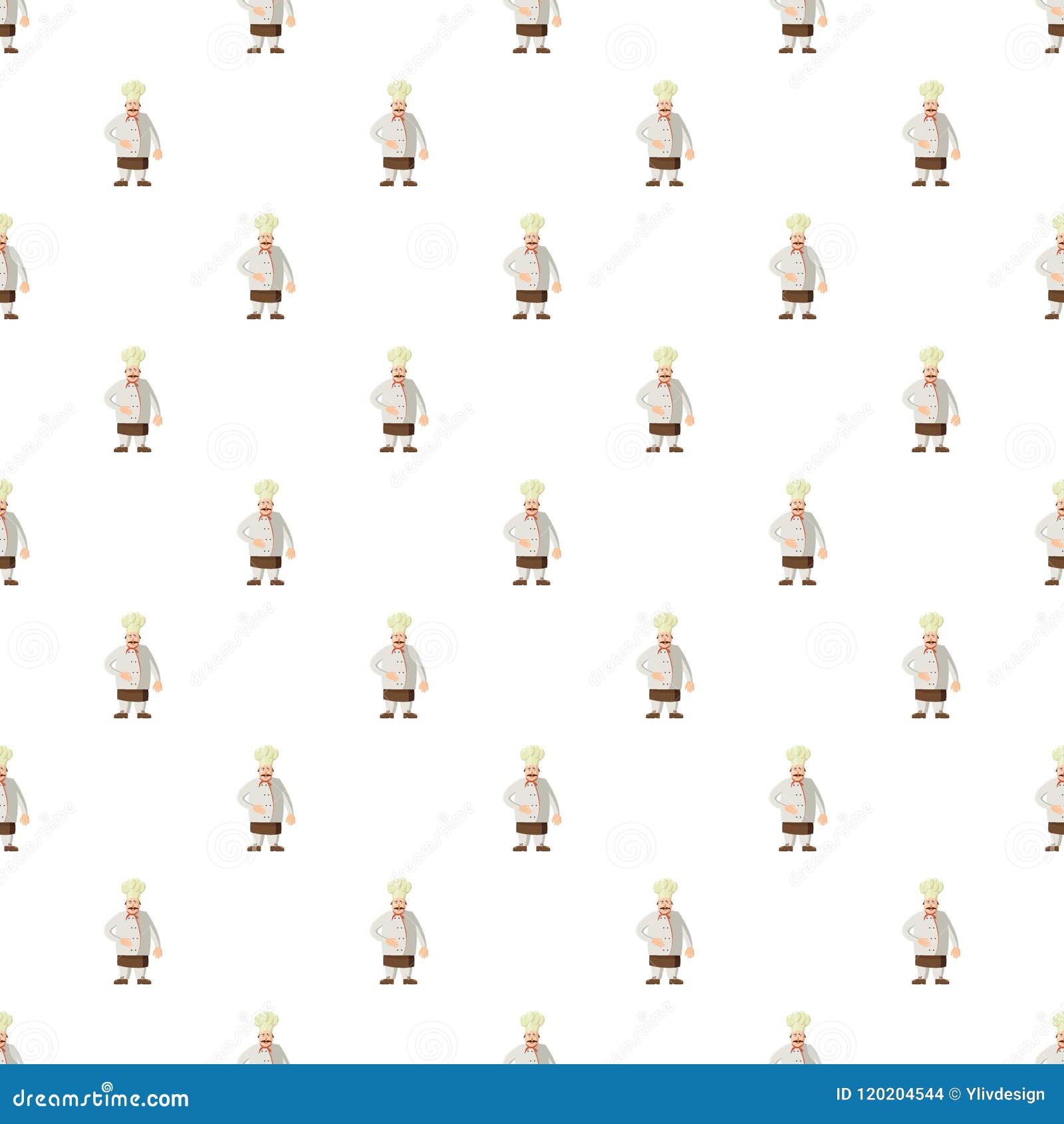 Chef pattern stock vector. Illustration of cheerful - 120204544