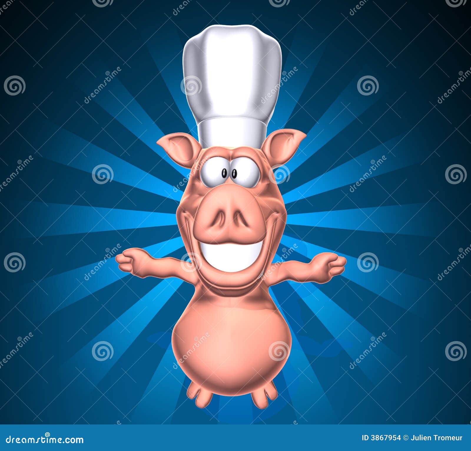 Chef pig stock illustration. Illustration of shiny, farm - 3867954