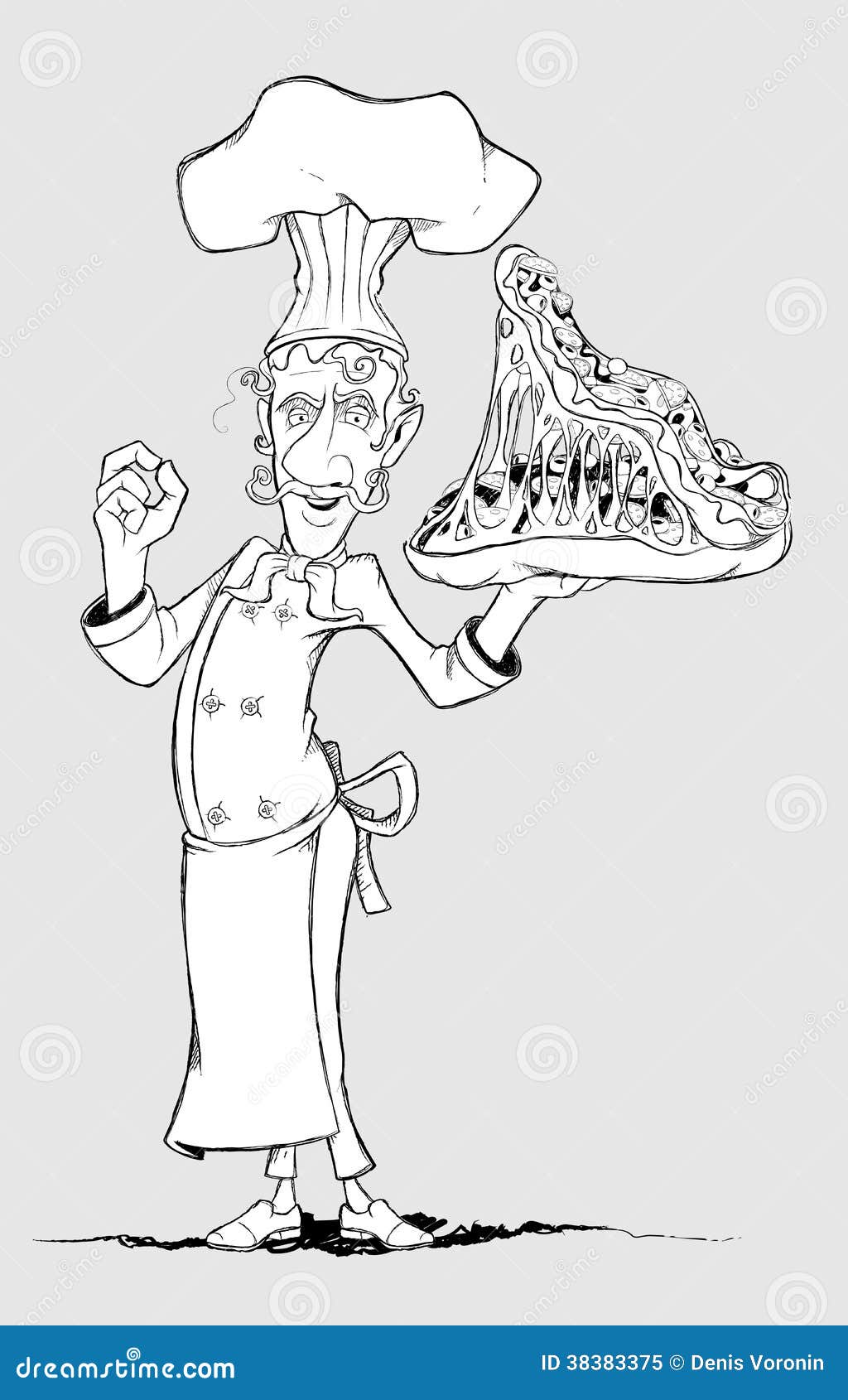 Monster Chef Vector Illustration | CartoonDealer.com #38934026