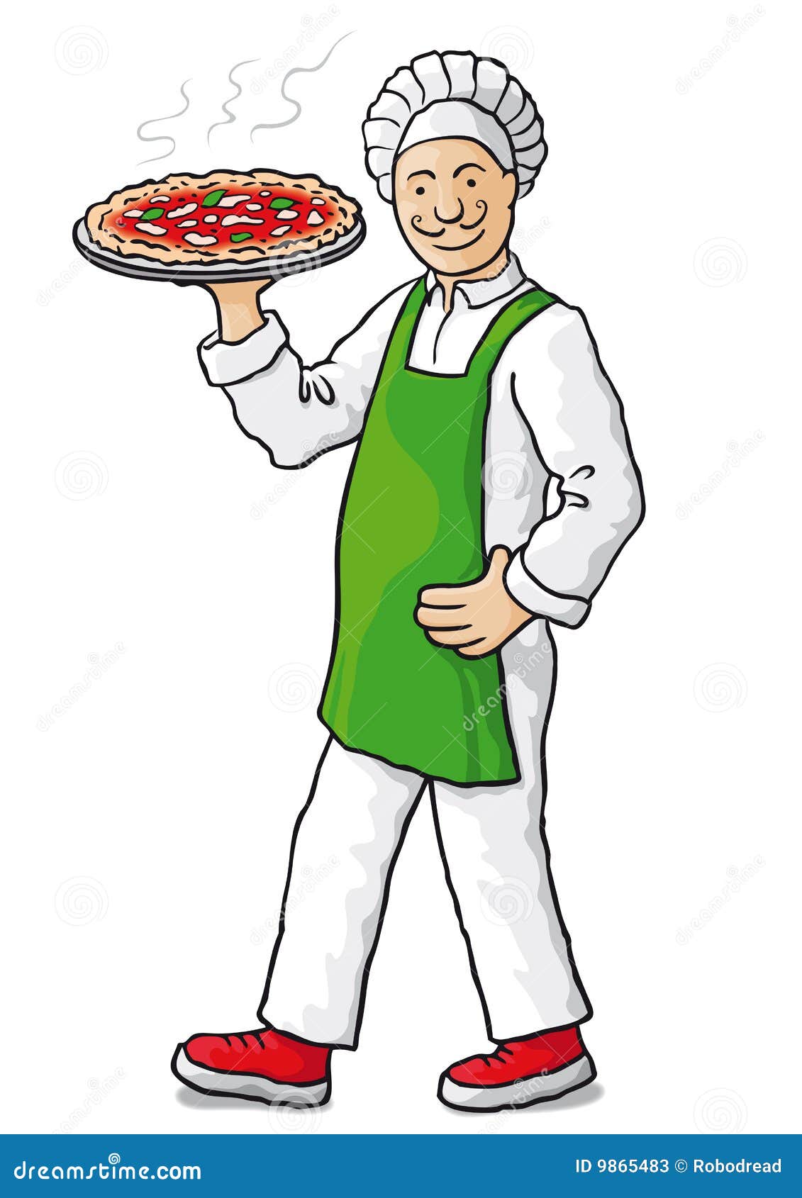 Pizza Drawing Color, And Pizza Line Black And White Sketch. Style Hand ...