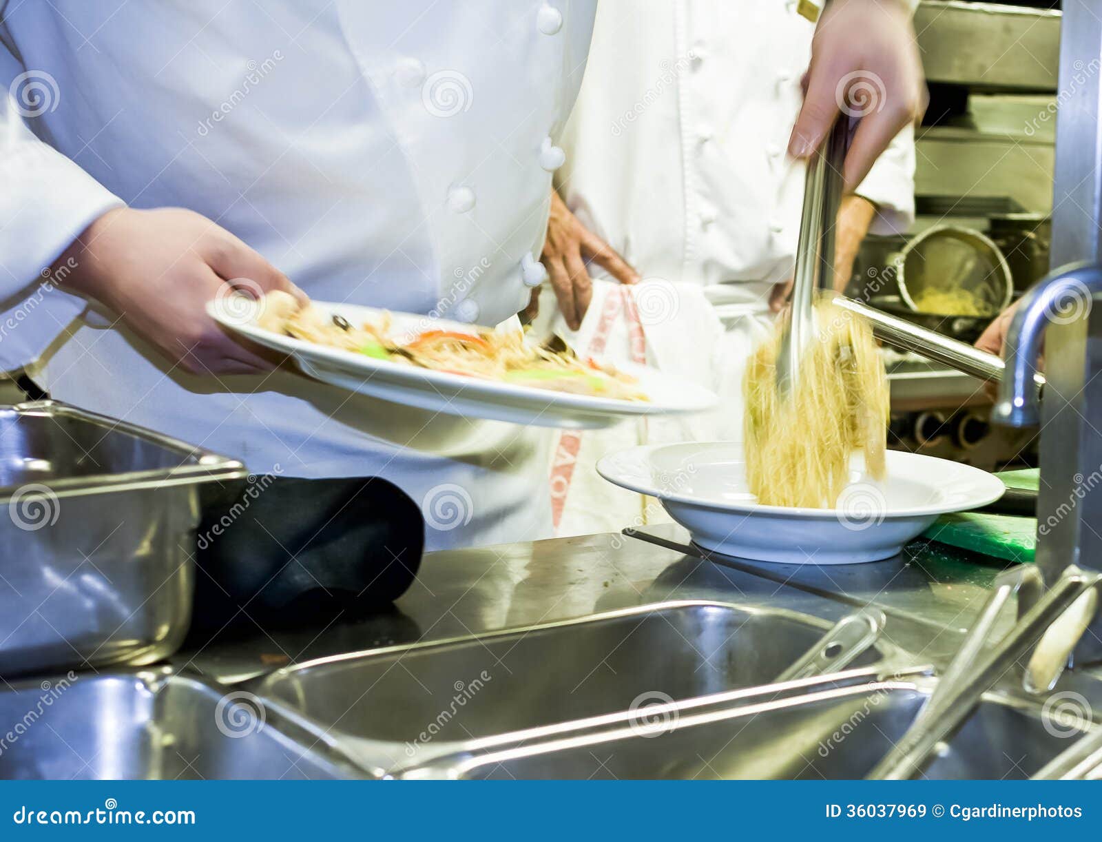 Chef Plating Food stock image. Image of kitchen, plate - 36037969