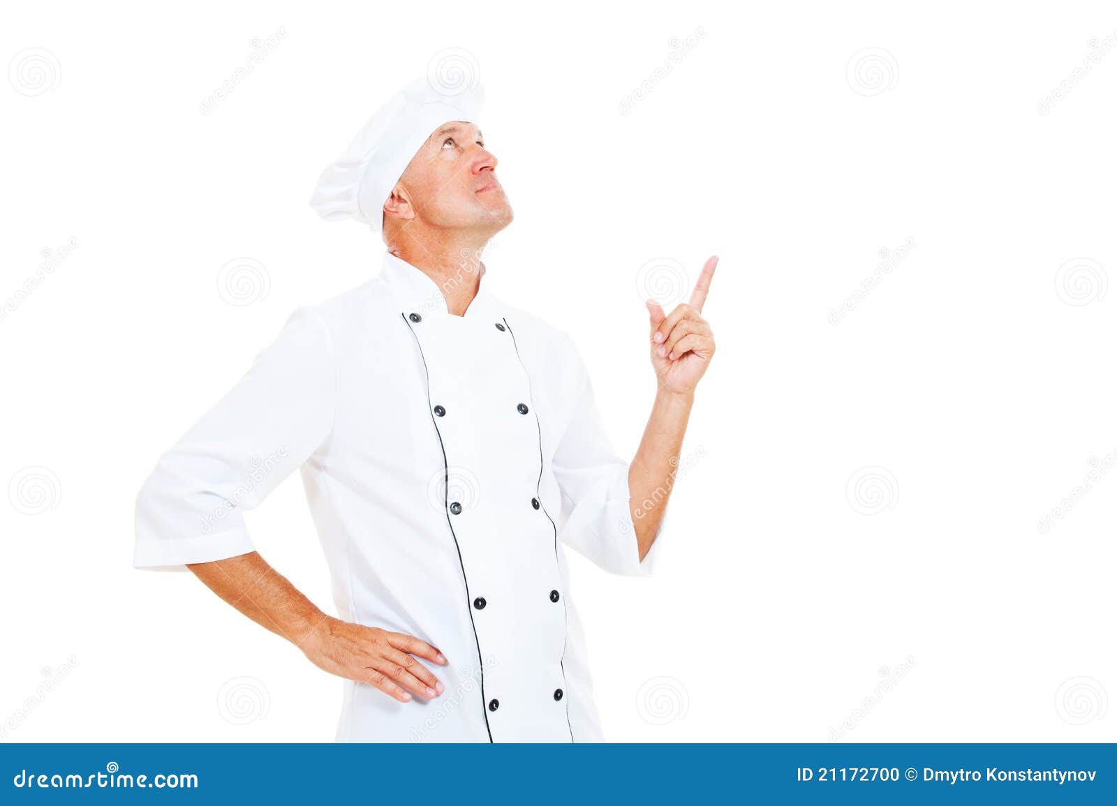 Chef Pointing At A Blackboard Menus Royalty-Free Stock Image ...