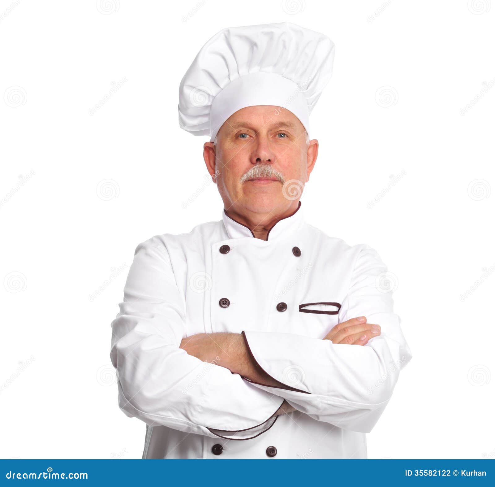 Chef portrait. stock photo. Image of grandfather, restaurant - 35582122