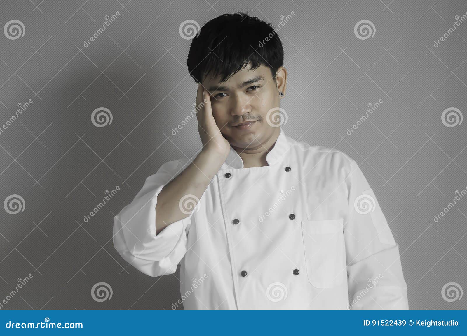 Chef Portrait, Asian Young Chef. Stock Image - Image of look, portrait ...