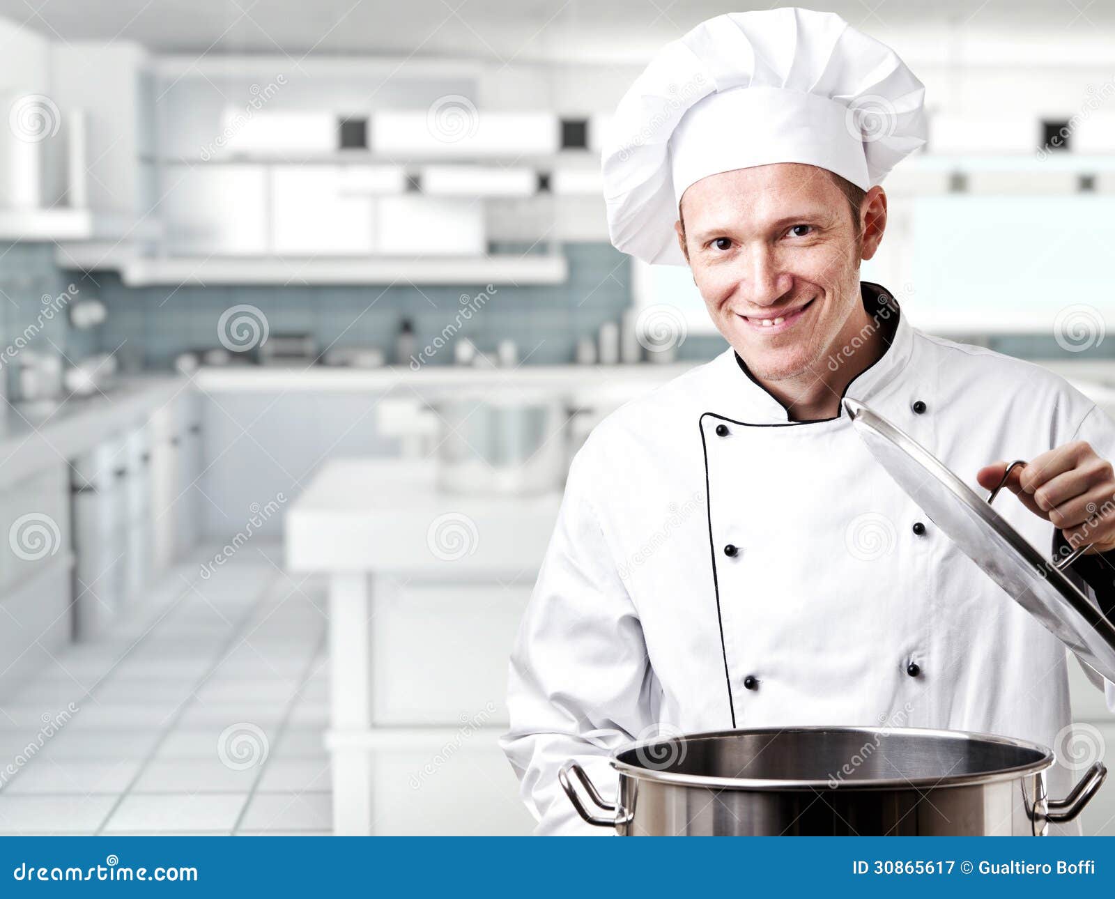 Chef portrait stock image. Image of person, kitchen, smile - 30865617