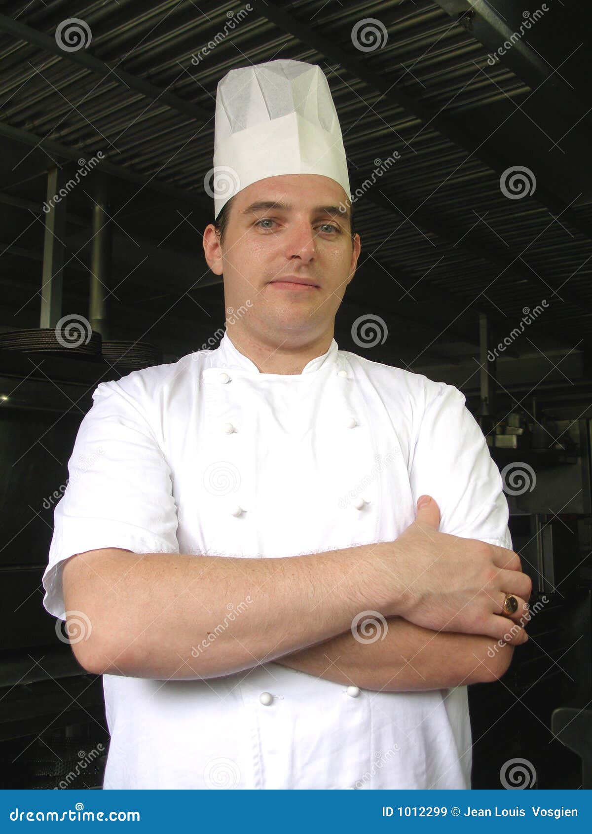 Chef is Posing for the Camera Stock Image - Image of cook, worker: 1012299