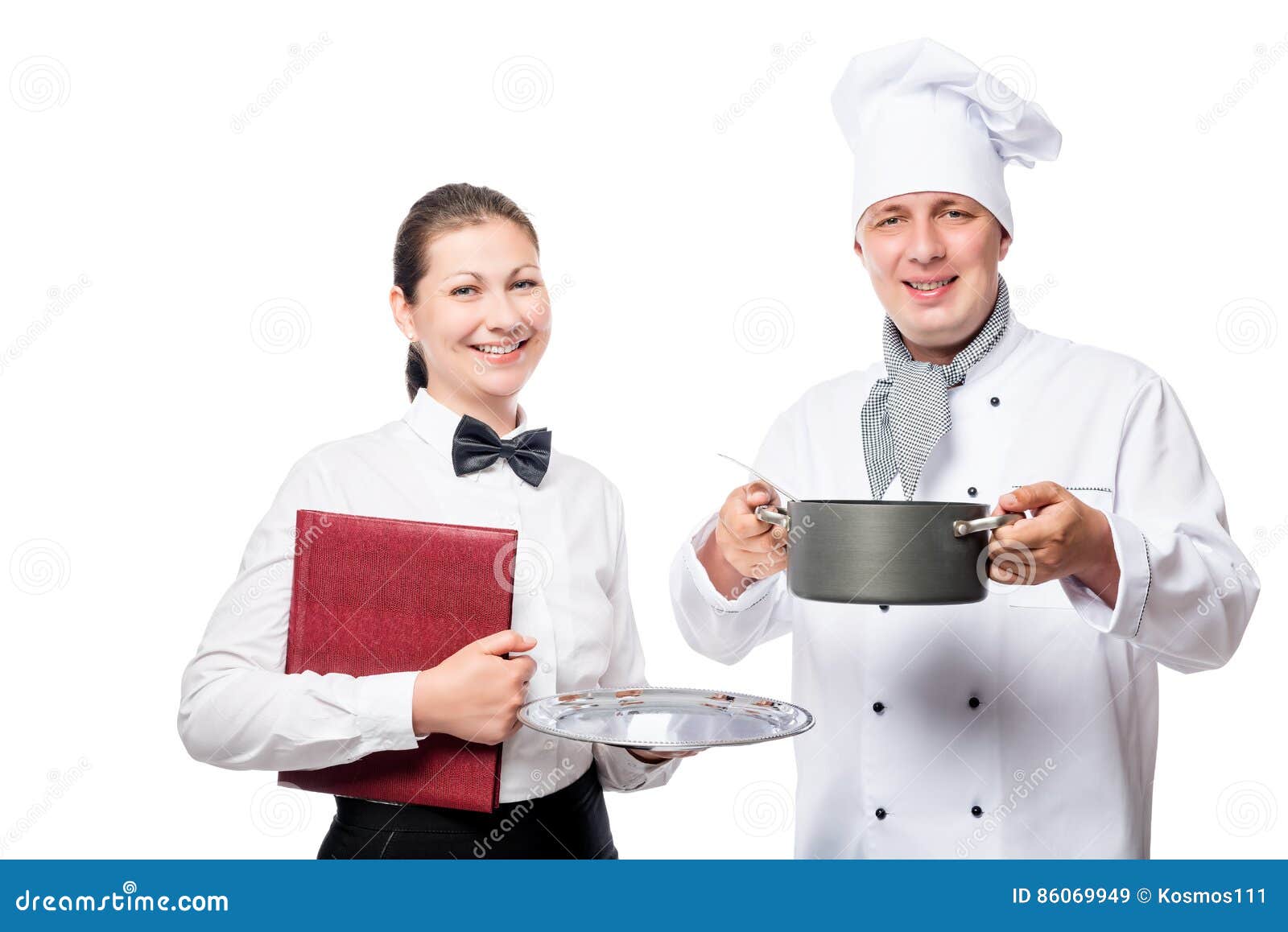 Chef Pot Soup Waitress Tray White Stock Photos - Free & Royalty-Free ...