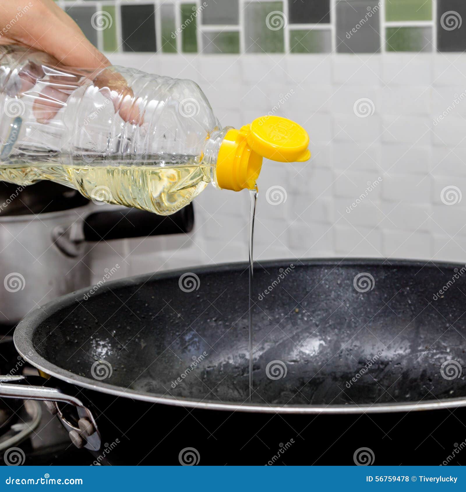 Chef pouring oil stock photo. Image of water, vegetarian - 56759478