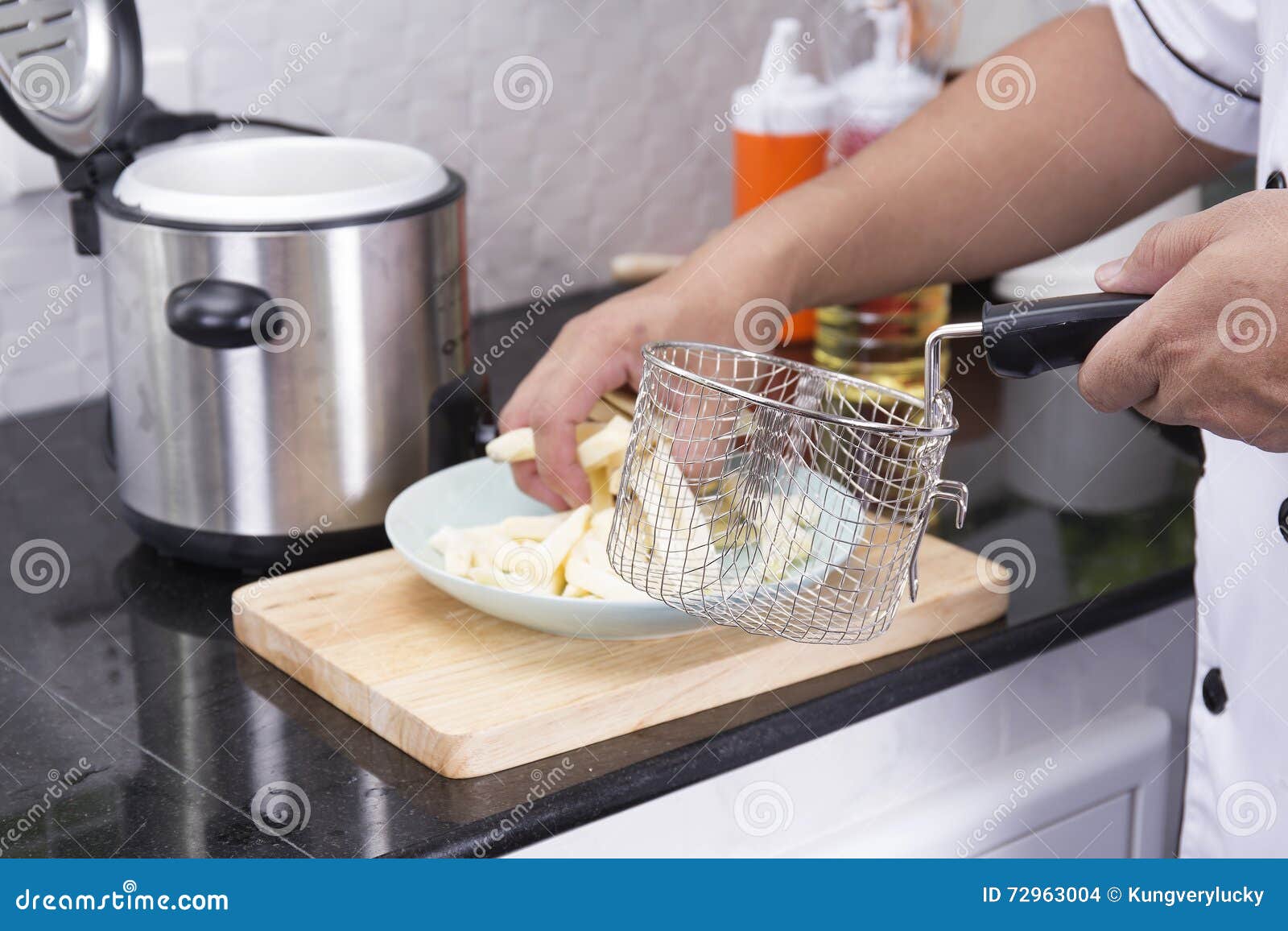 Chef prepared raw potato stock photo. Image of color - 72963004