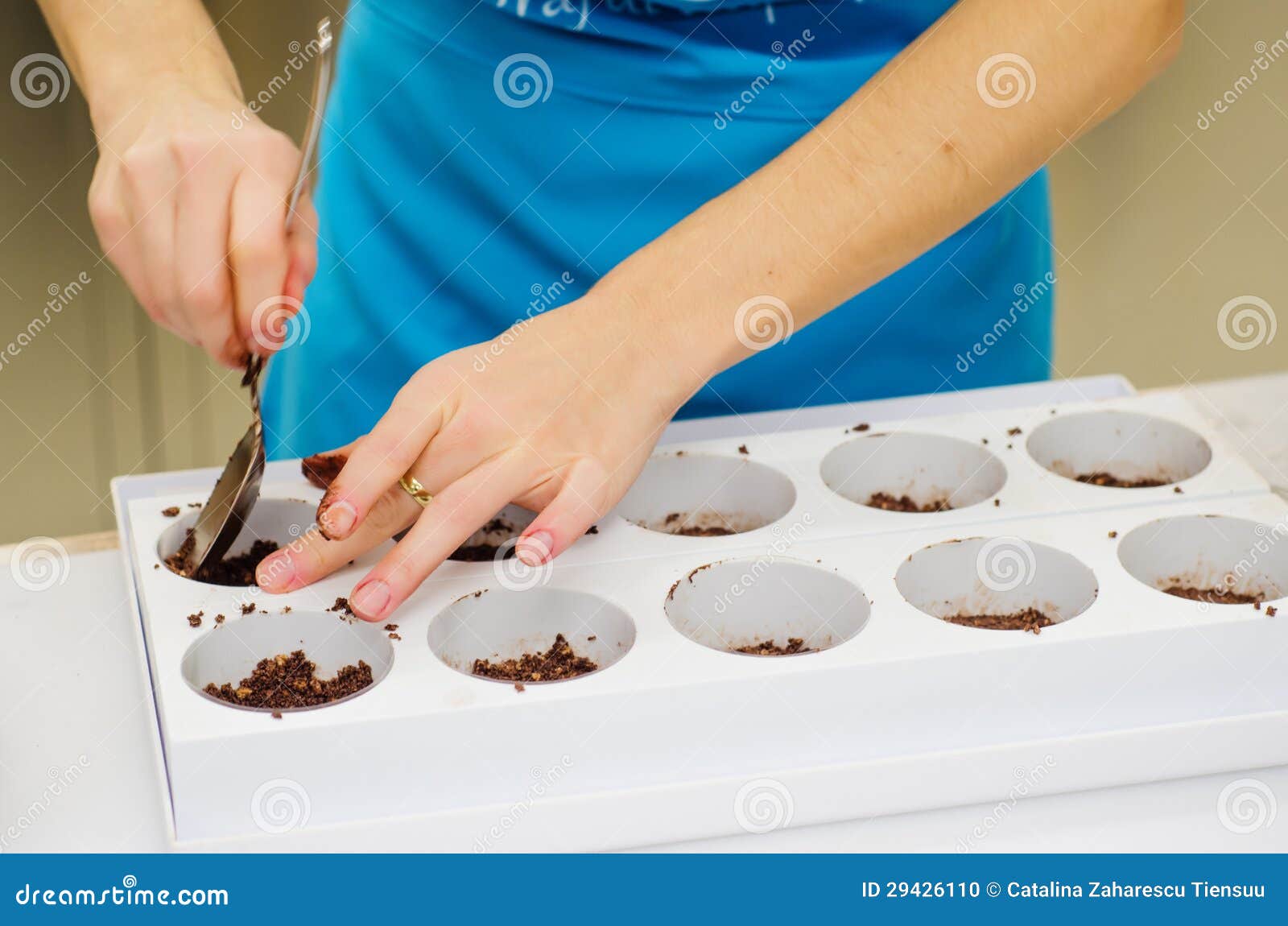Chef preparing dessert stock photo. Image of sweet, woman - 29426110