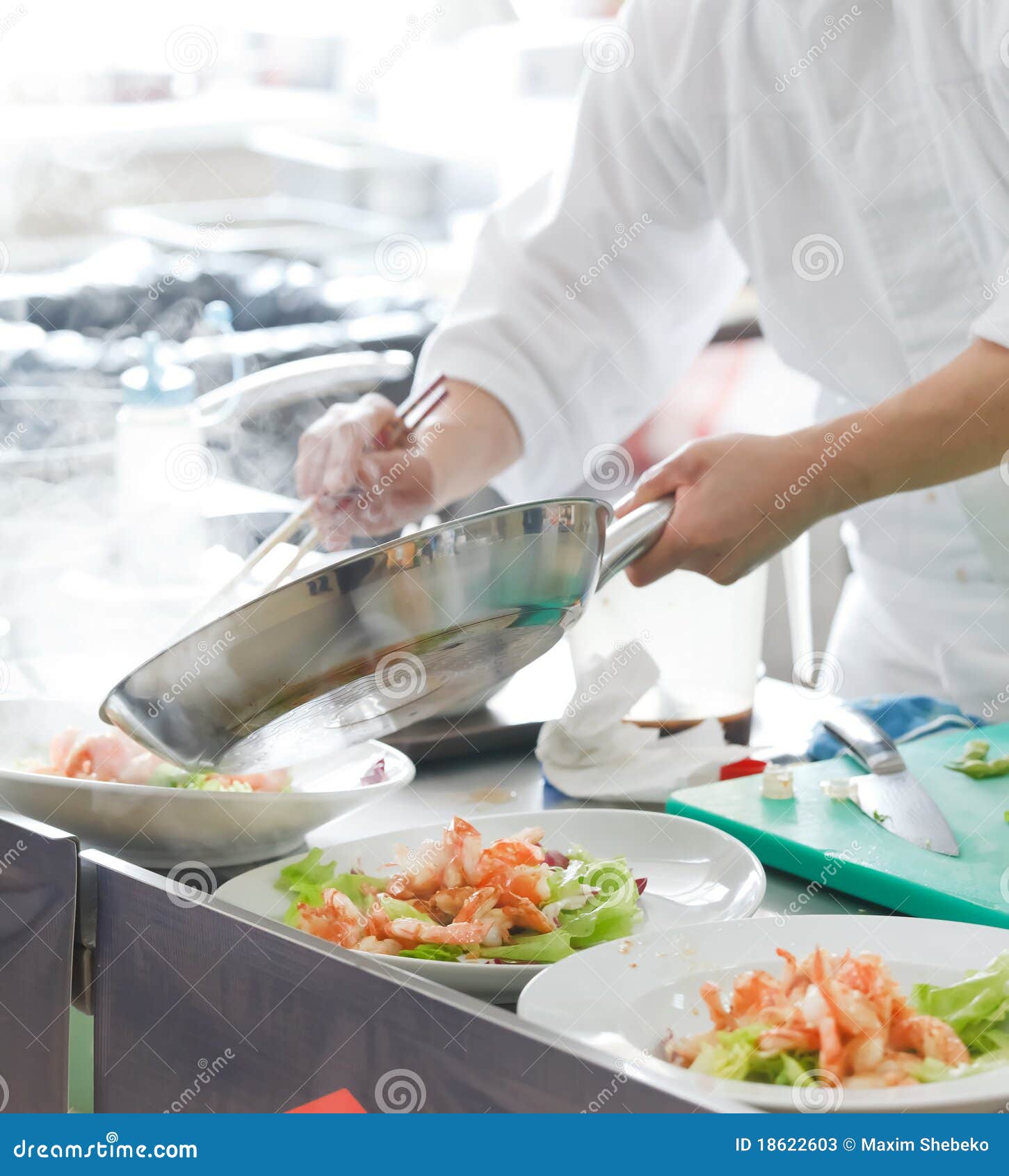 Chef preparing food stock image. Image of person, culinary - 18622603